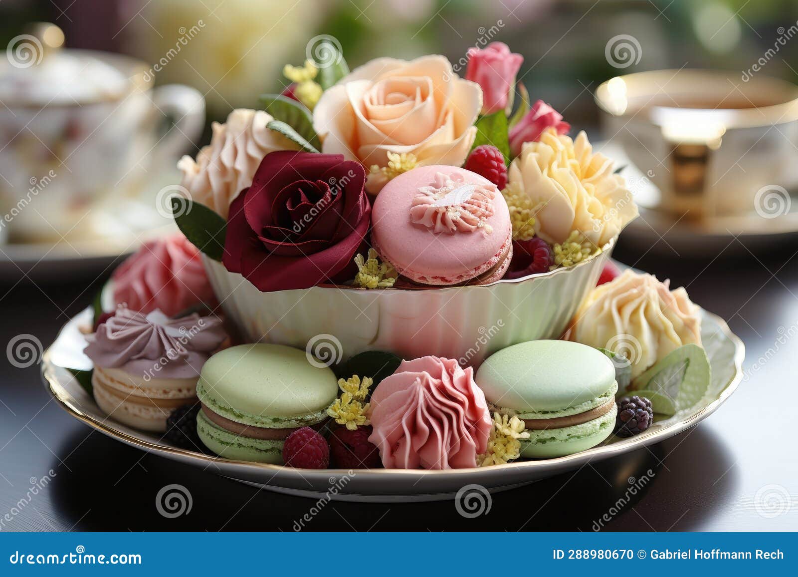 Sweet Table Full of Varied Colorful Sweets., Generative IA Stock ...