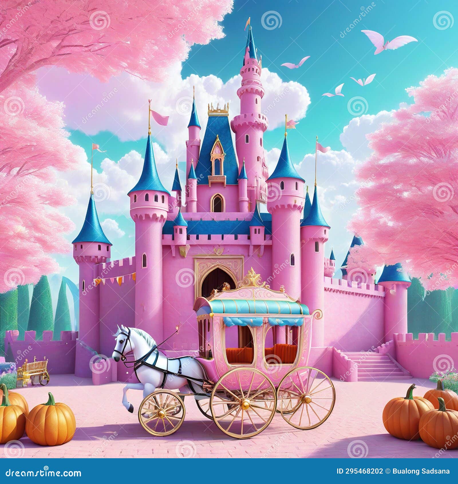 A Sweet Tale with Pastel a a and a Stock Illustration - Illustration of ...