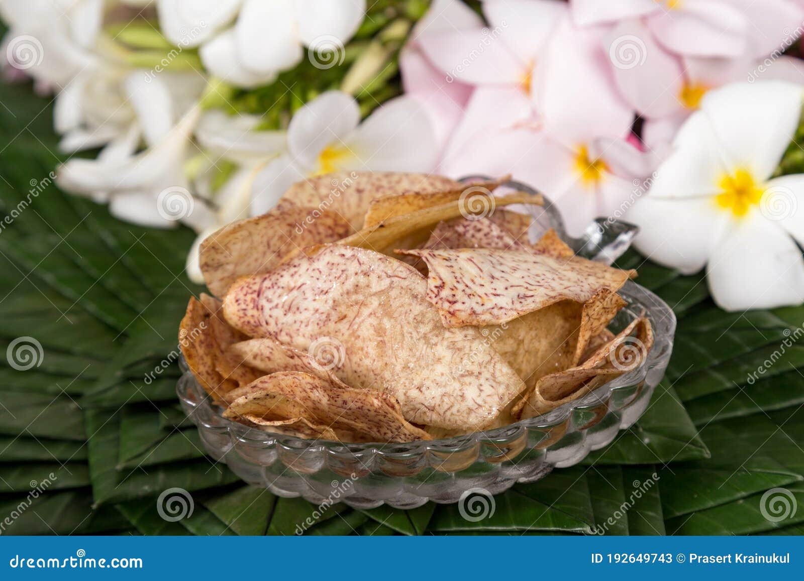 Sweet Taro Root, Satoimo Potatoes Or Sliced Of Taro Yautia Lila ...