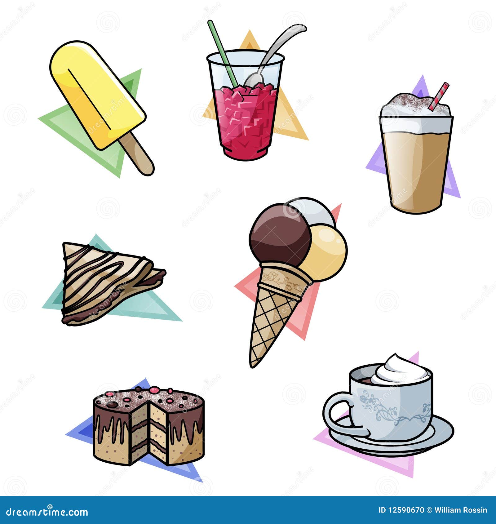 Sweet temptations stock illustration. Illustration of tasty - 12590670