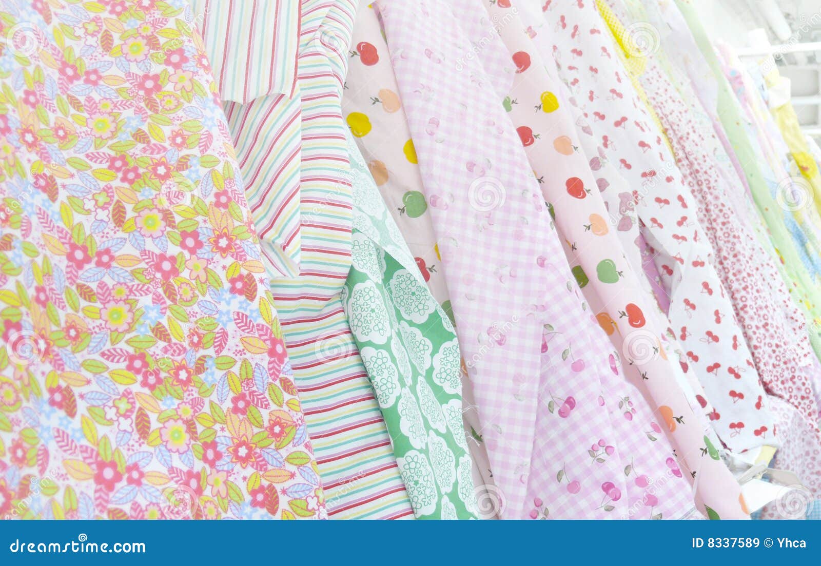 Sweet Textile Colours on Display Stock Image - Image of retail, display ...