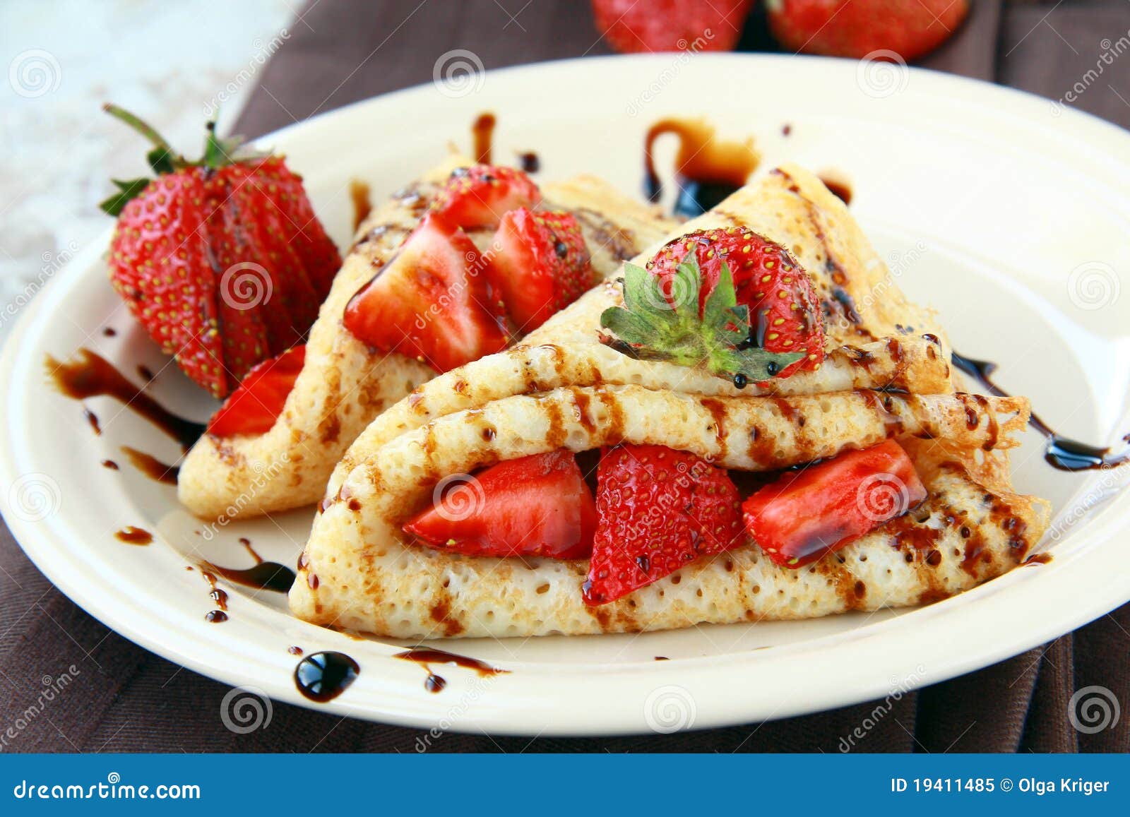 Sweet Thin French Style Crepes Stock Image - Image of european, goumet ...