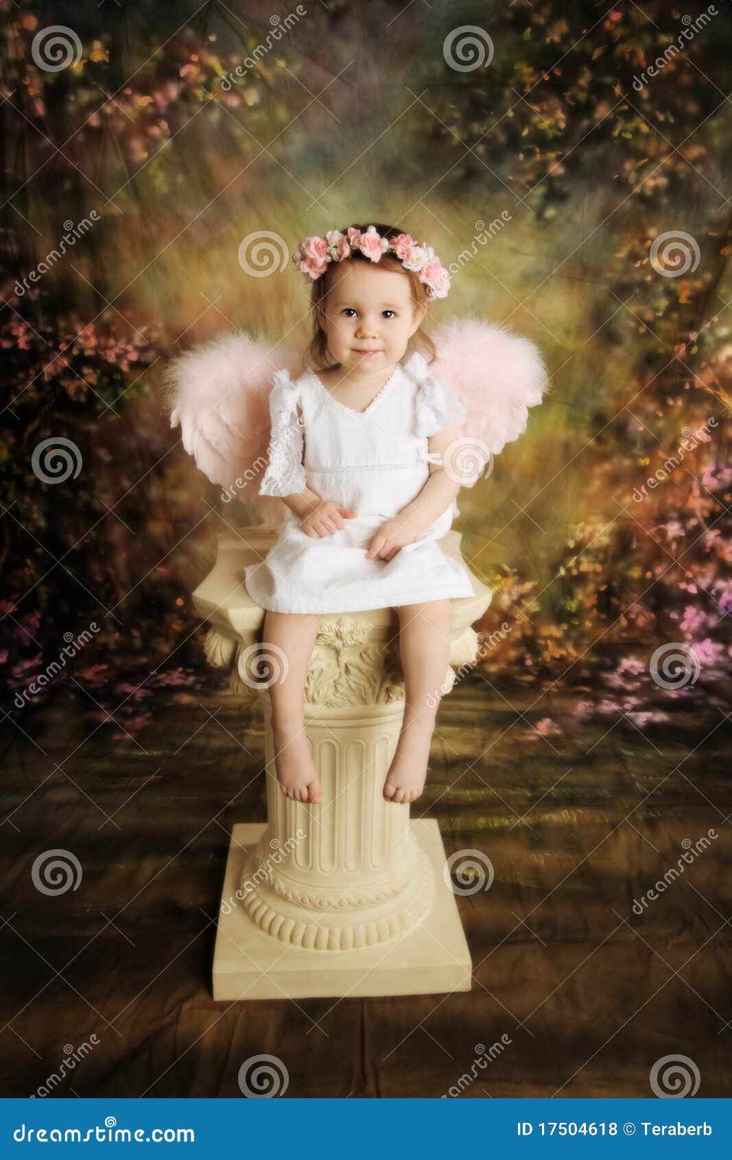 Sweet Toddler Angel stock photo. Image of face, background - 17504618