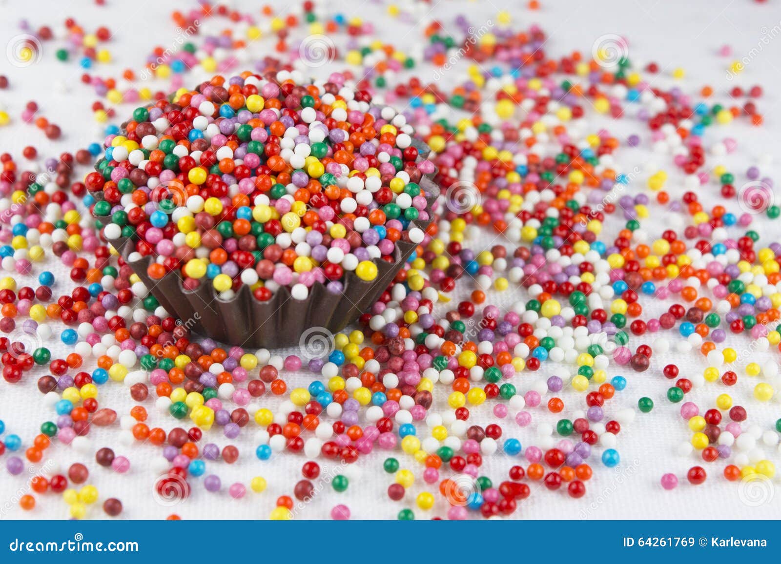 Sweet topping stock image. Image of sphere, green, round - 64261769