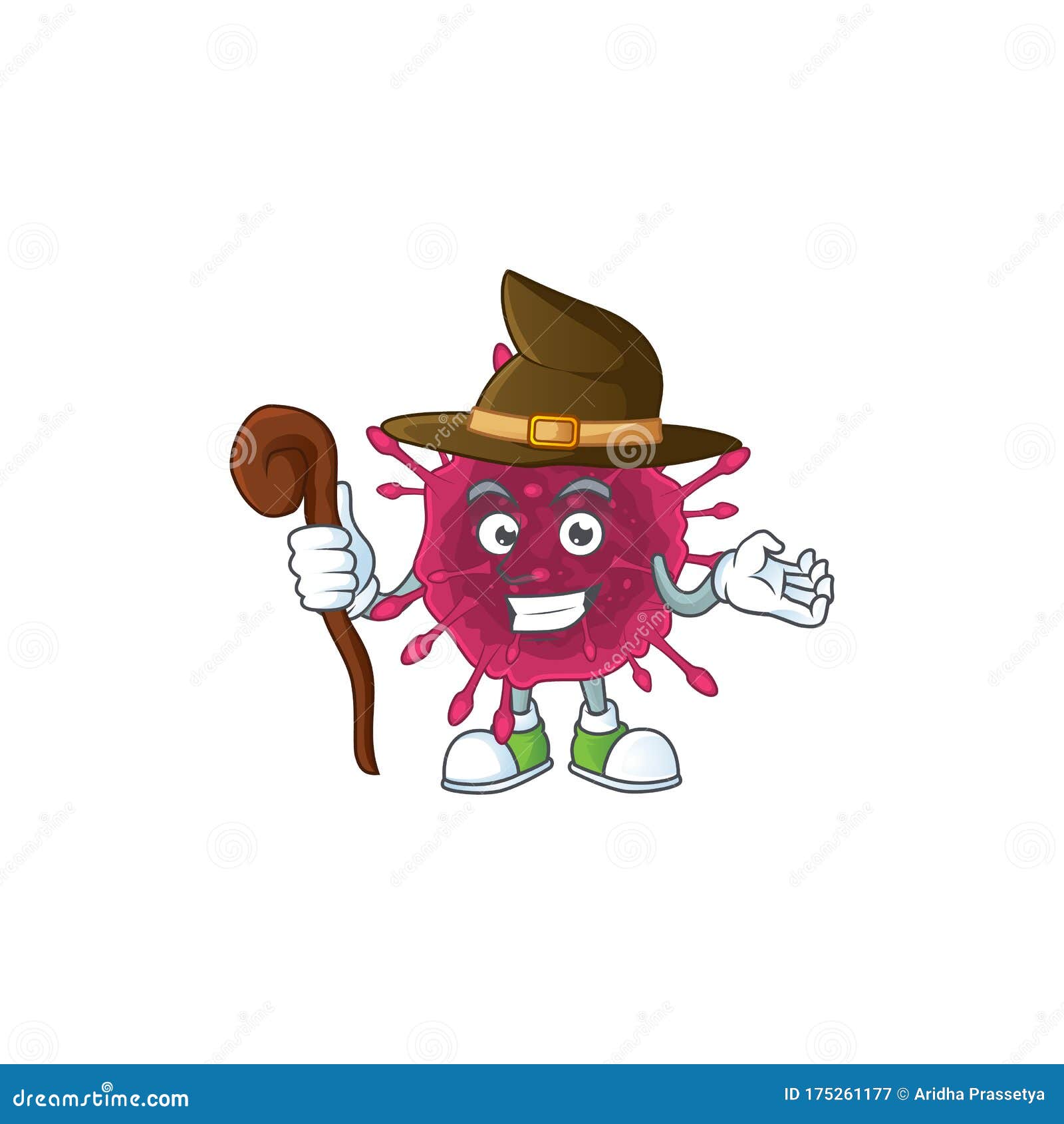 Sweet and Tricky Witch Cartoon Character Stock Vector - Illustration of ...