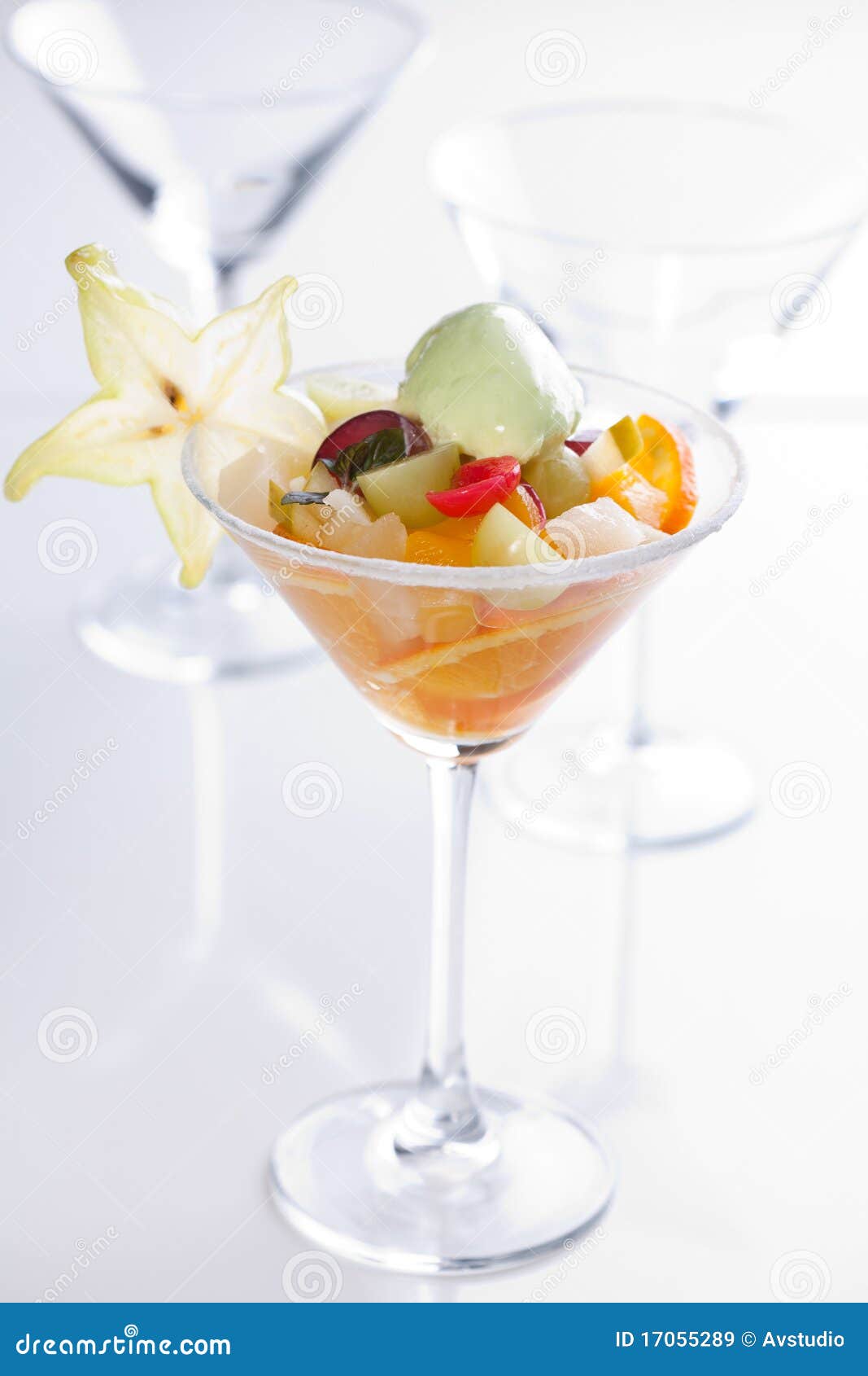 Sweet Tropical Fruit Cocktail Stock Image - Image of tasty, fruit: 17055289