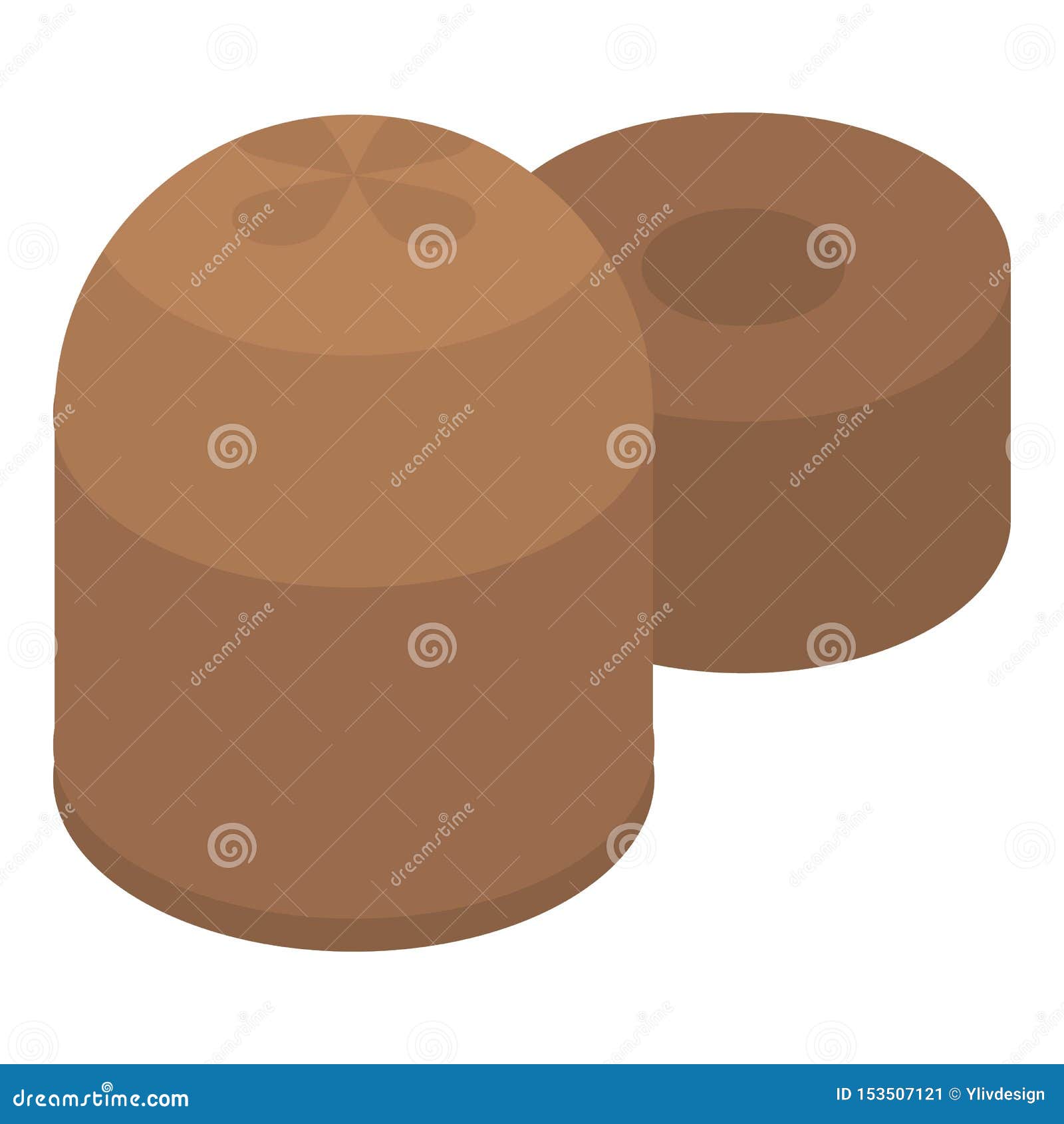 Sweet Truffle Icon, Isometric Style Stock Vector - Illustration of icon ...