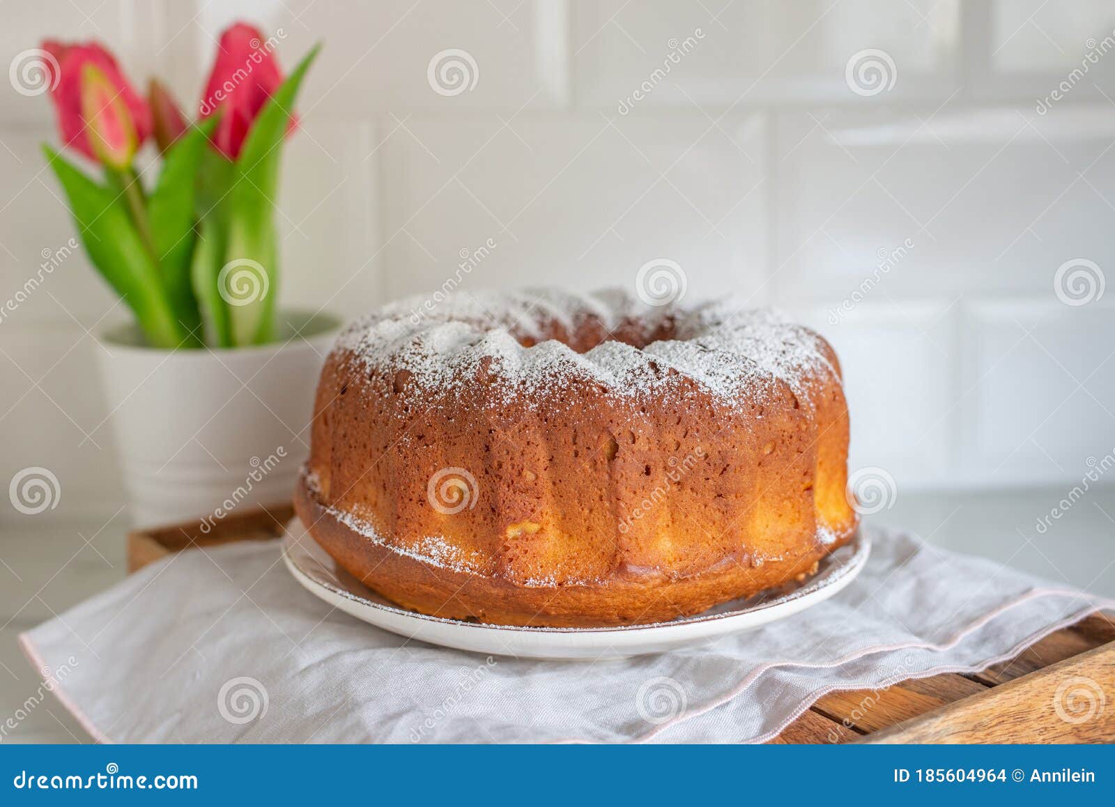 Sweet Vanilla Cheesecake Sponge Cake Stock Photo - Image of bakery ...