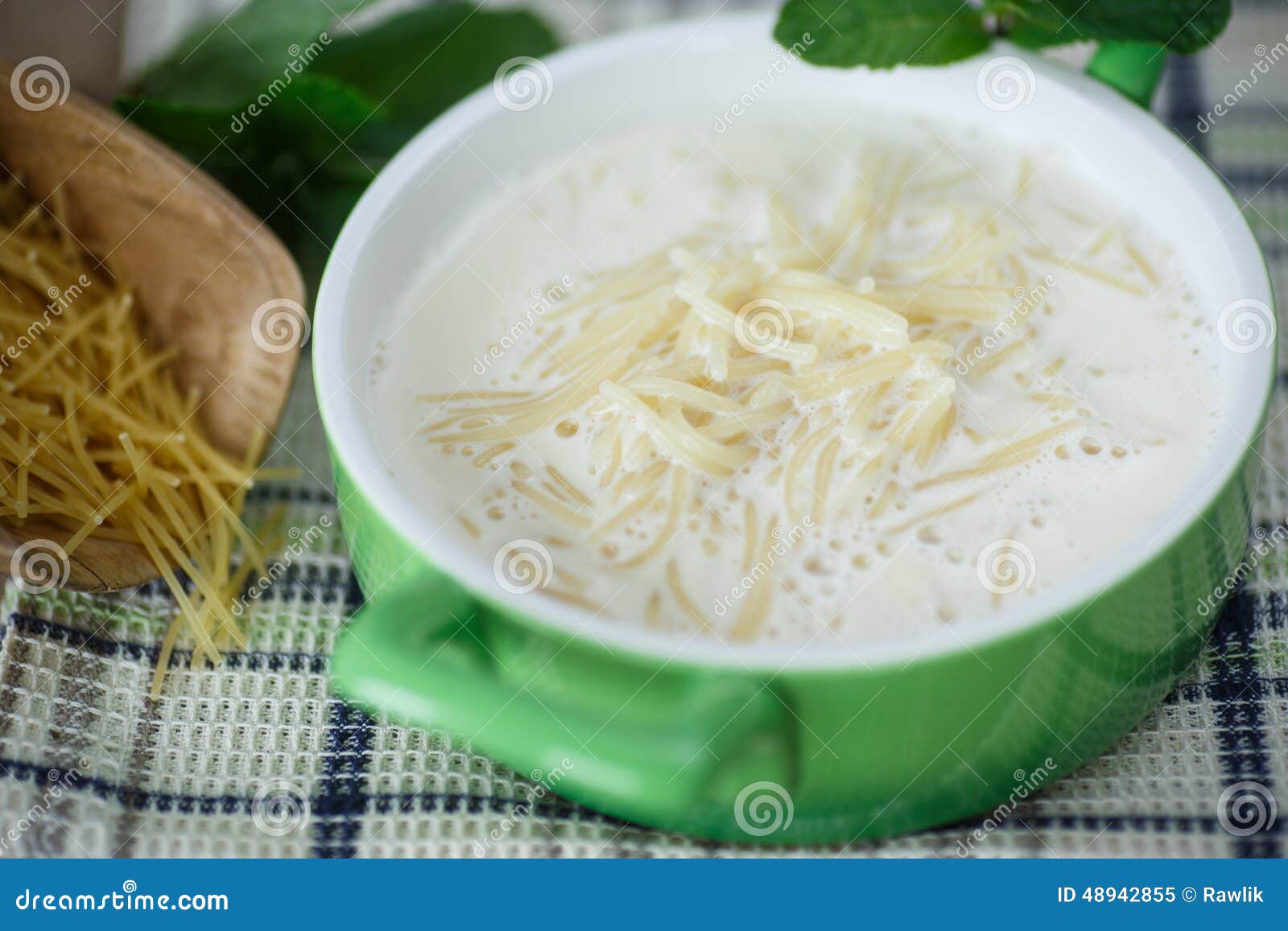 Sweet Vermicelli Cooked with Milk Stock Image - Image of flour, noodles ...