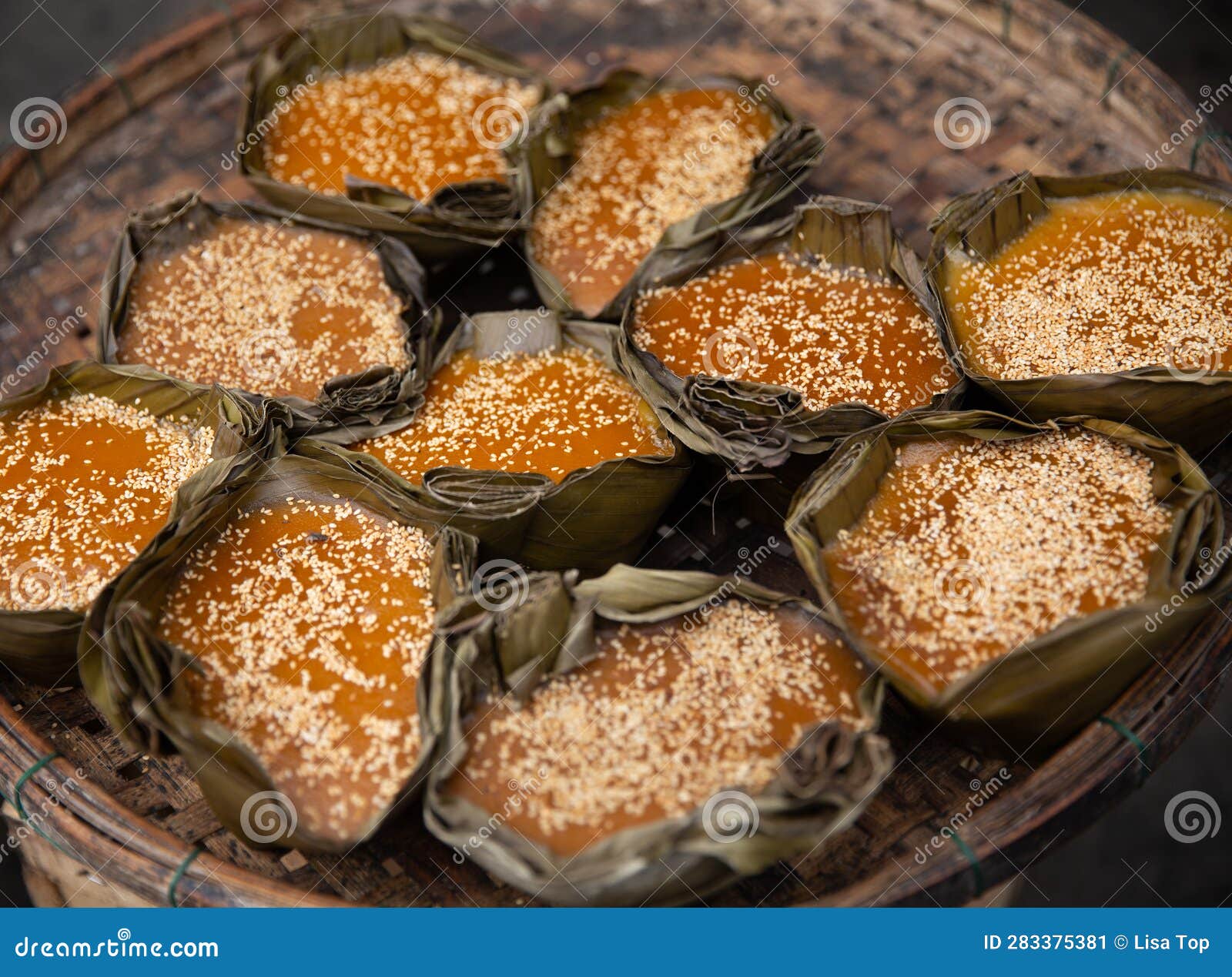 A Sweet Vietnamese Cake stock image. Image of vietnam - 283375381