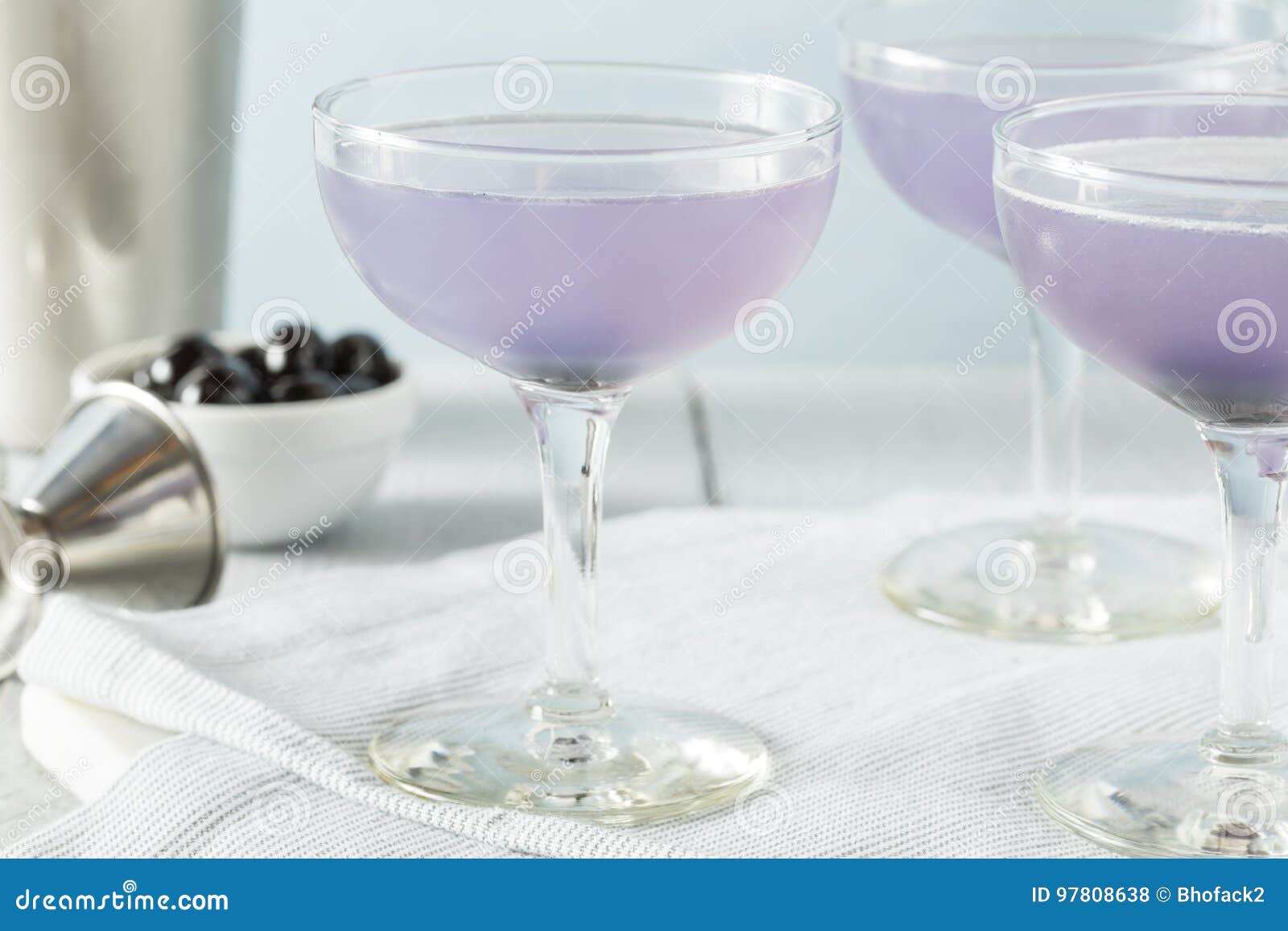 Sweet Violet Aviation Cocktail Stock Photo - Image of classic, beverage ...
