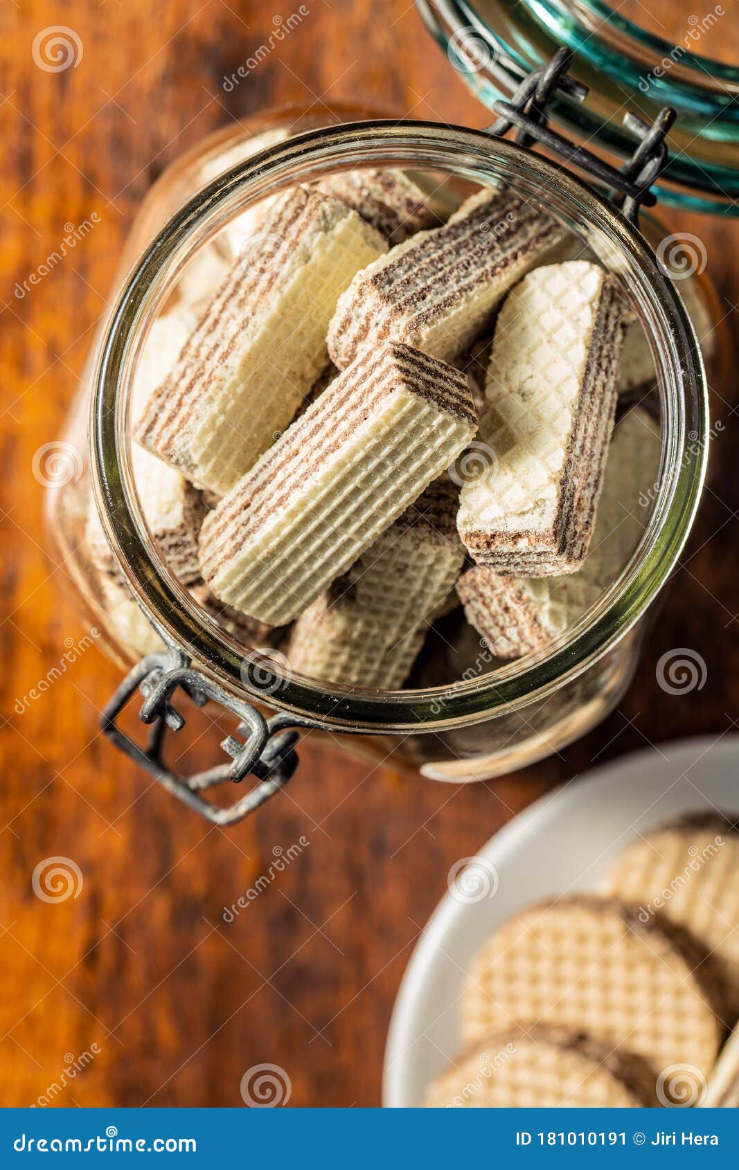 Sweet wafer biscuits stock image. Image of crispy, chocolate - 181010191