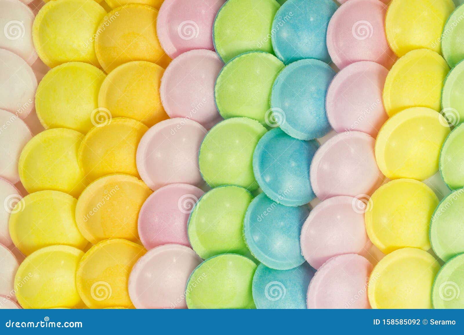 Sweet Wafer with Popping Candy Stock Photo - Image of round, sugar ...