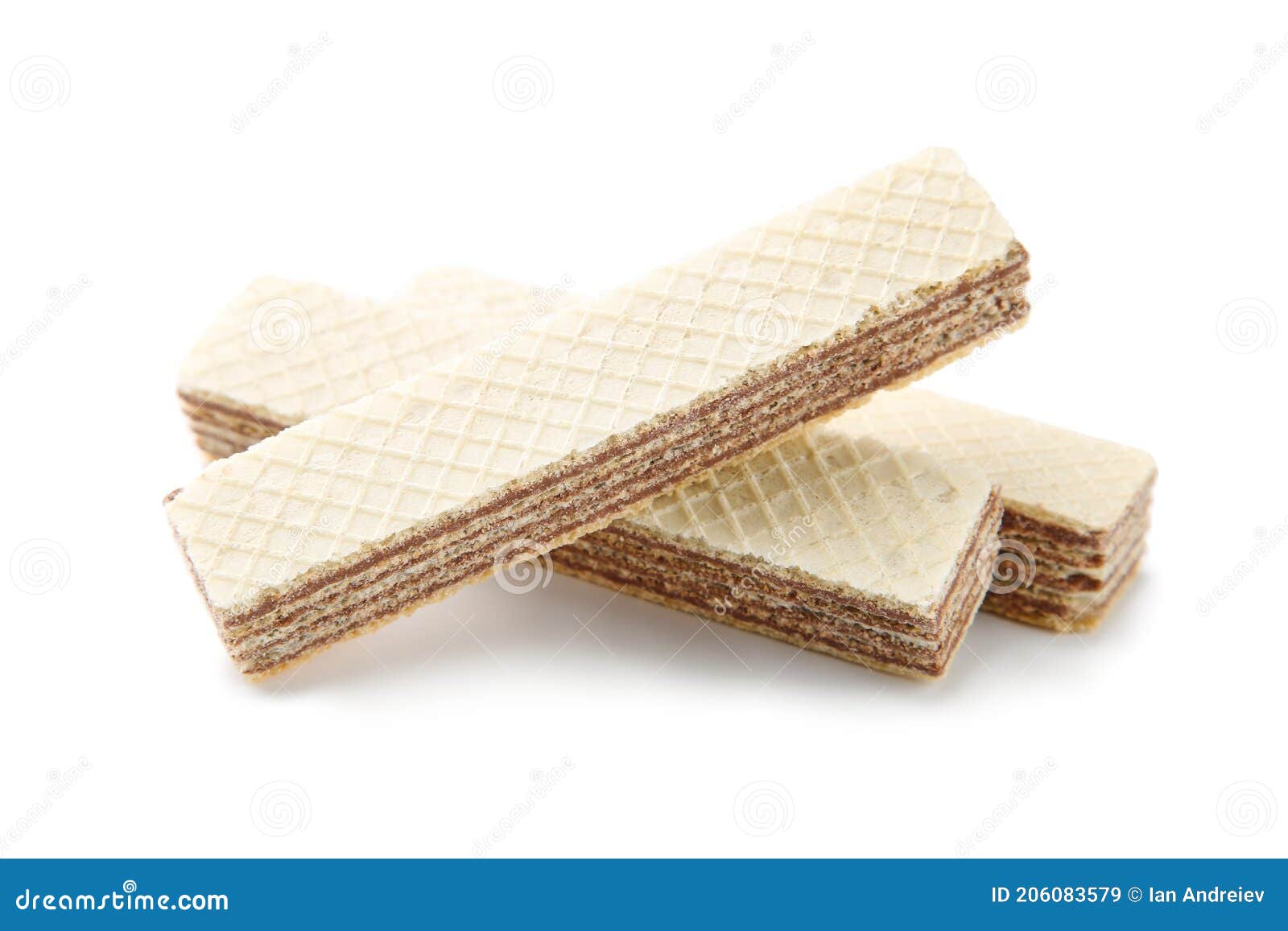 Sweet wafer sticks stock image. Image of sugar, dessert - 206083579