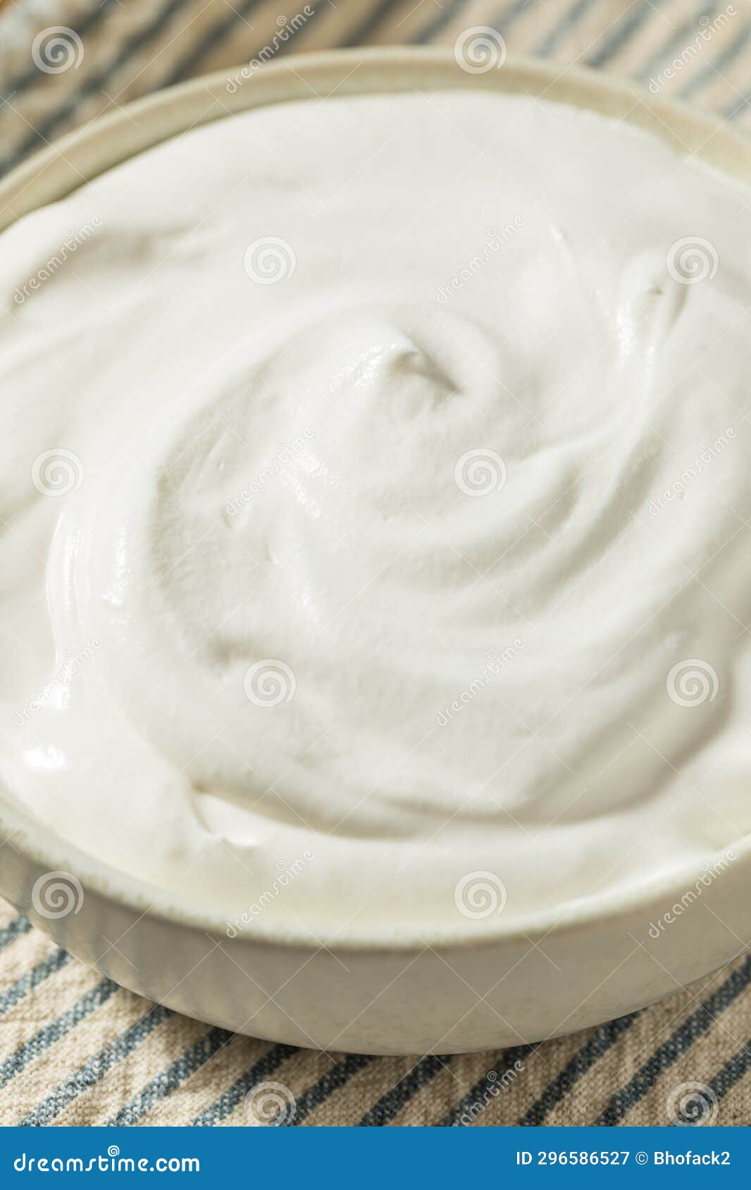 Sweet White Whipped Cream Dessert Stock Image - Image of food ...