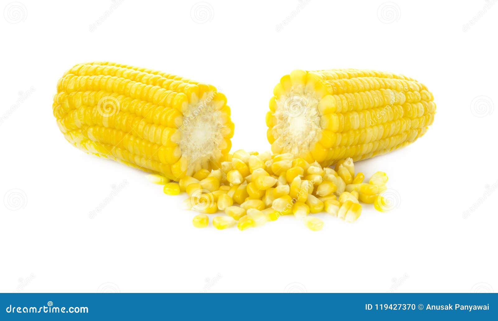 Sweet Whole Kernel Corn and Ears of Corn Stock Photo - Image of vitamin ...