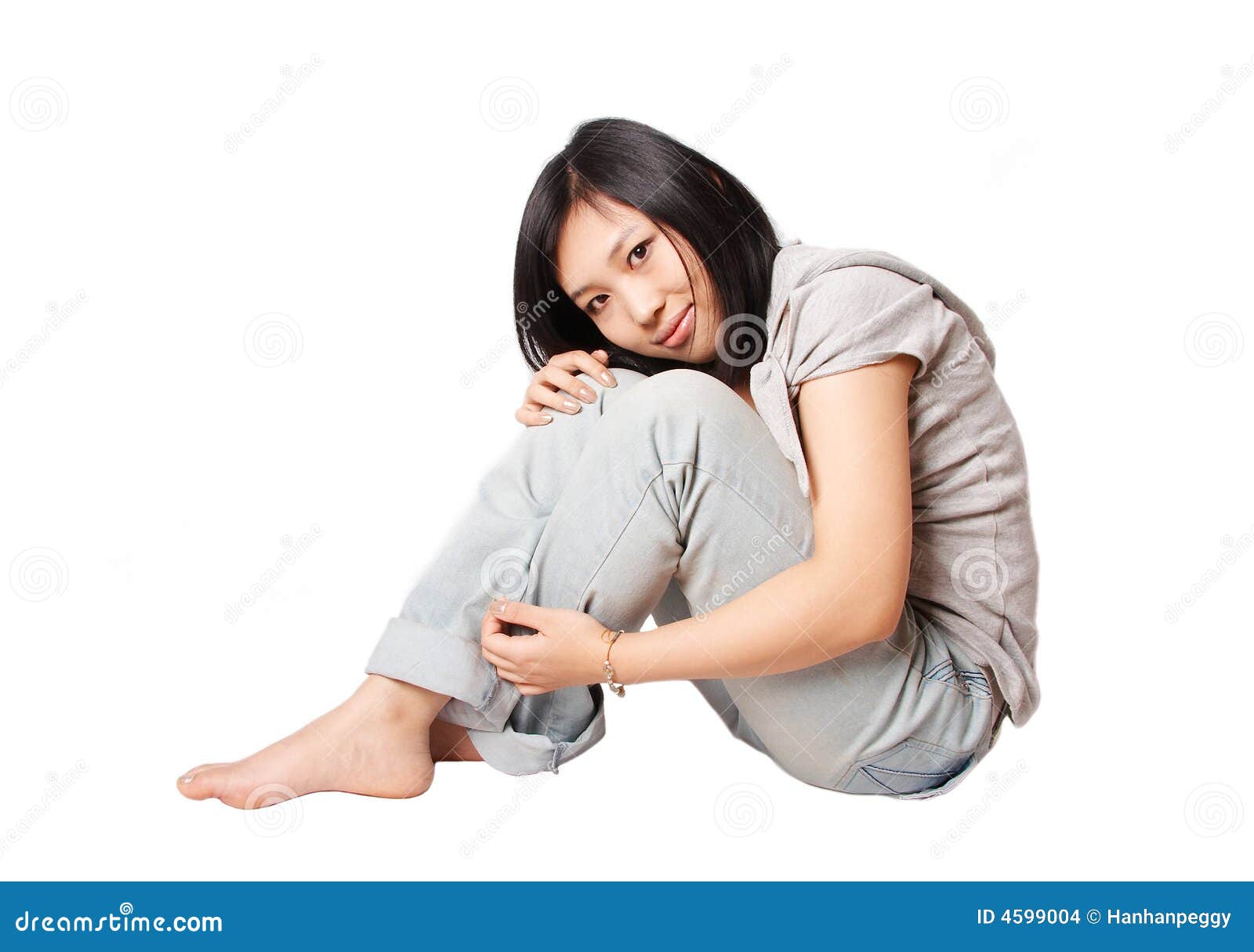 Sweet woman stock photo. Image of flower, daydreaming - 4599004