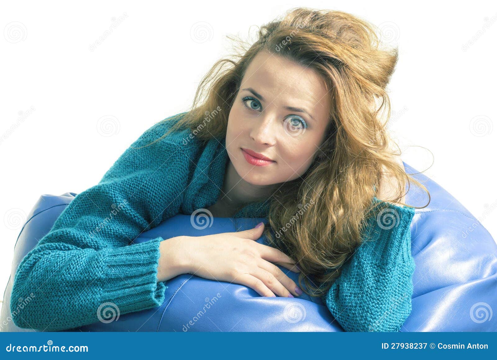 Sweet woman portrait stock image. Image of fashion, playful - 27938237