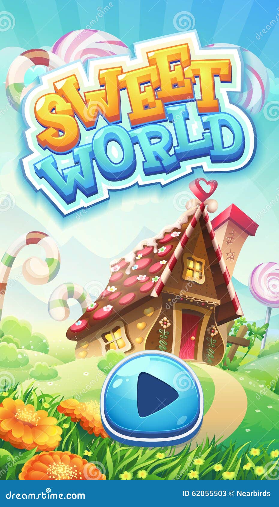 Sweet World Banner Template, Bakery, Candy Shop, Cafe, Confectionery ...