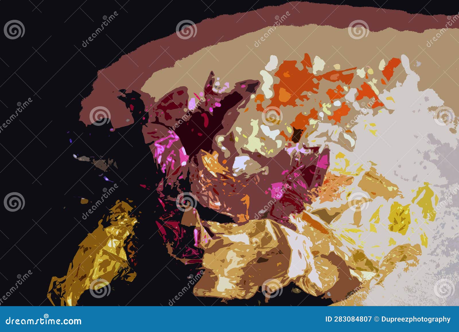 Sweet Wrappers in Poster Style Stock Image - Image of shiny, wrappers ...