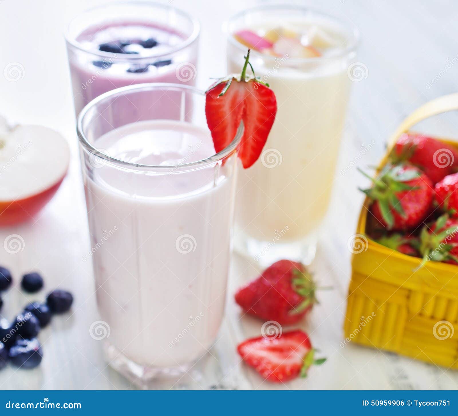 Sweet yogurt stock photo. Image of dessert, nutrition - 50959906
