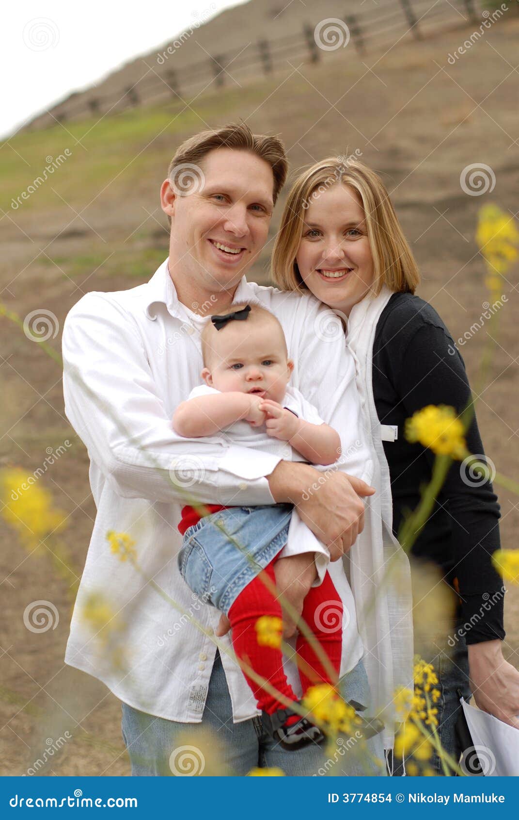 Sweet young family stock photo. Image of girl, cute, embrace - 3774854