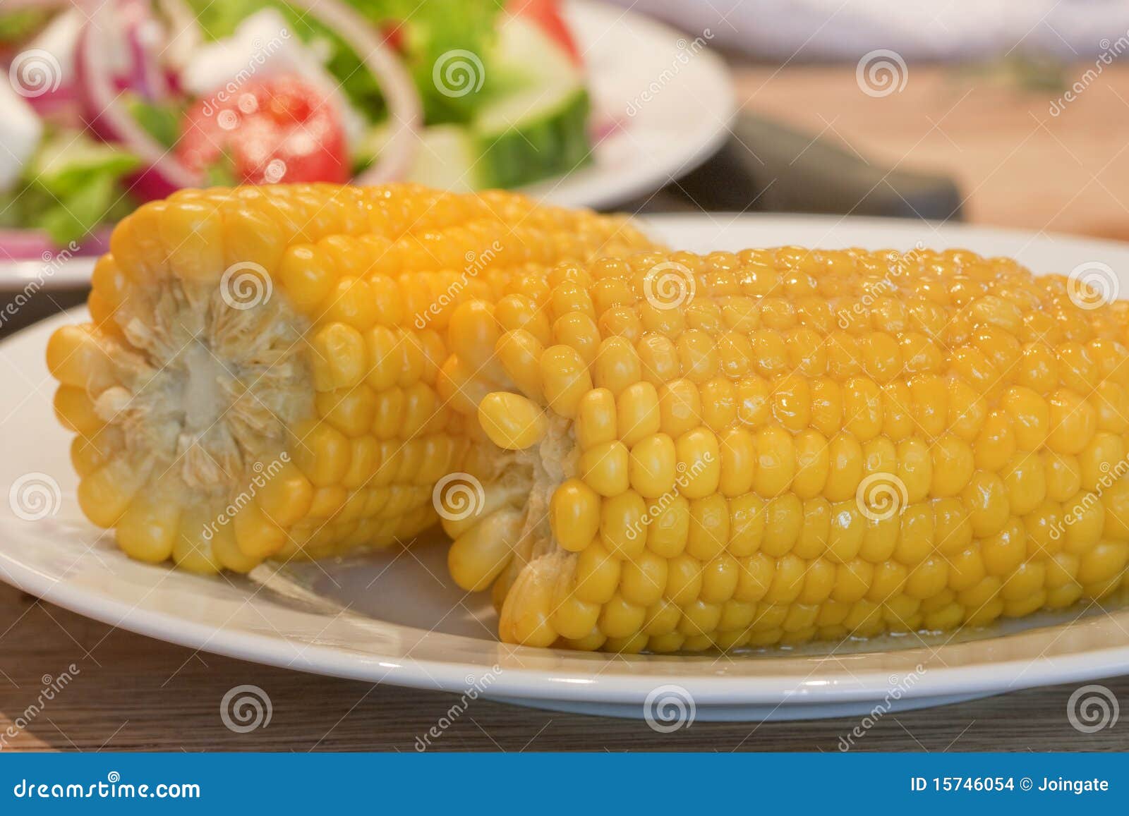 Sweetcorn close up stock photo. Image of corn, salad - 15746054