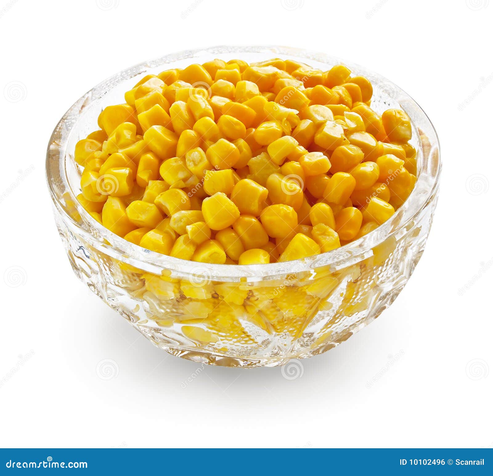 Sweetcorn in crystal bowl stock photo. Image of fresh - 10102496