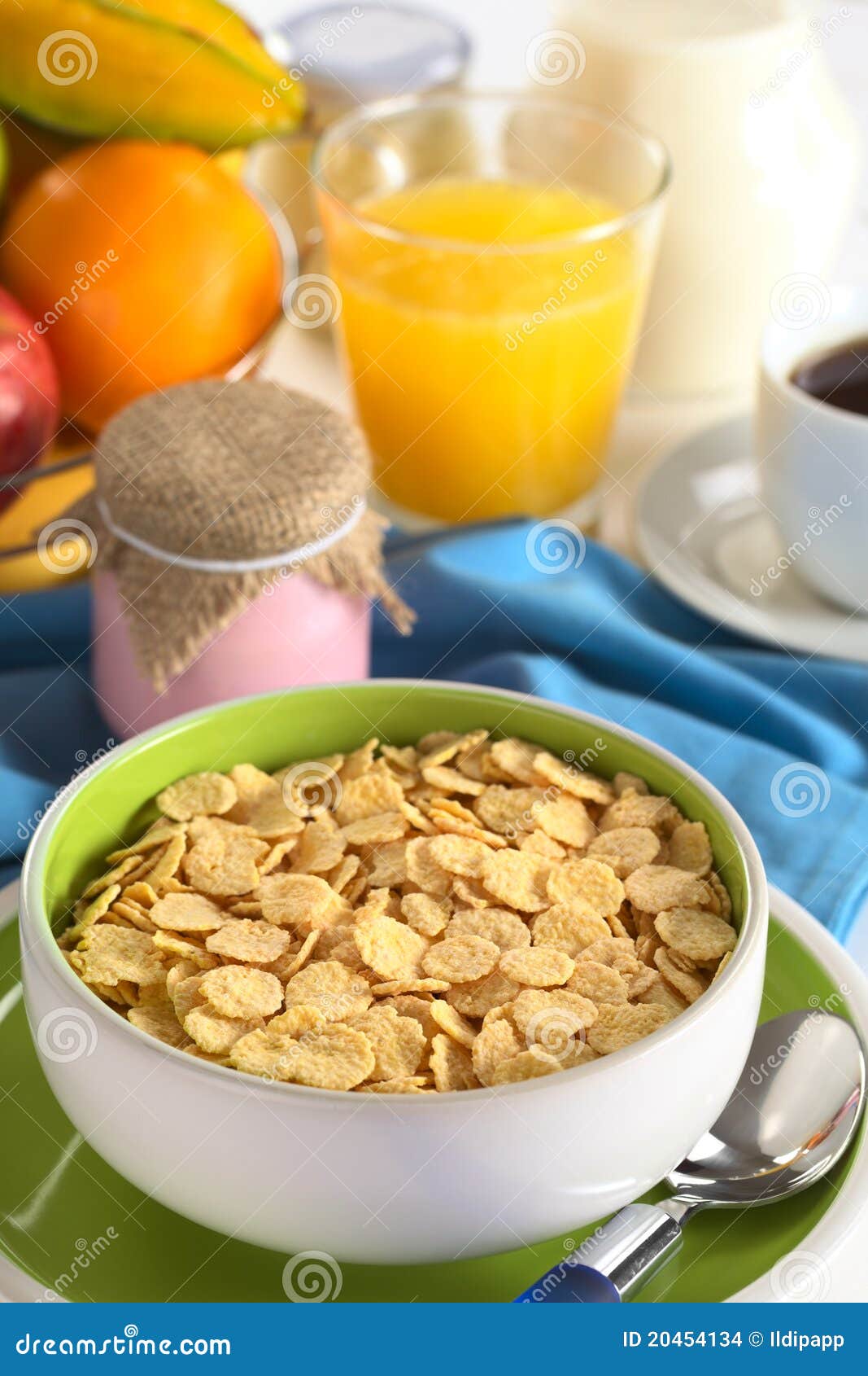 Sweetened Corn Flakes stock photo. Image of photograph - 20454134