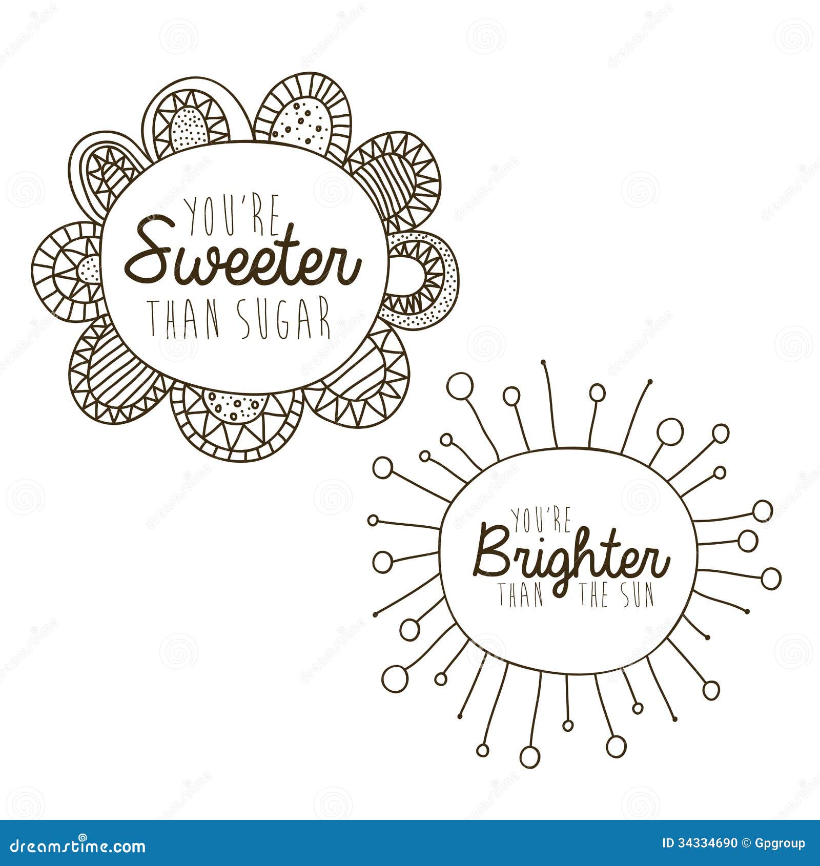 Sweeter Drawing Cartoon Vector | CartoonDealer.com #34334803