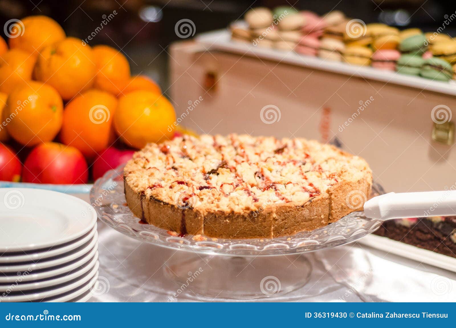 Sweets buffet stock photo. Image of tart, glass, servings - 36319430