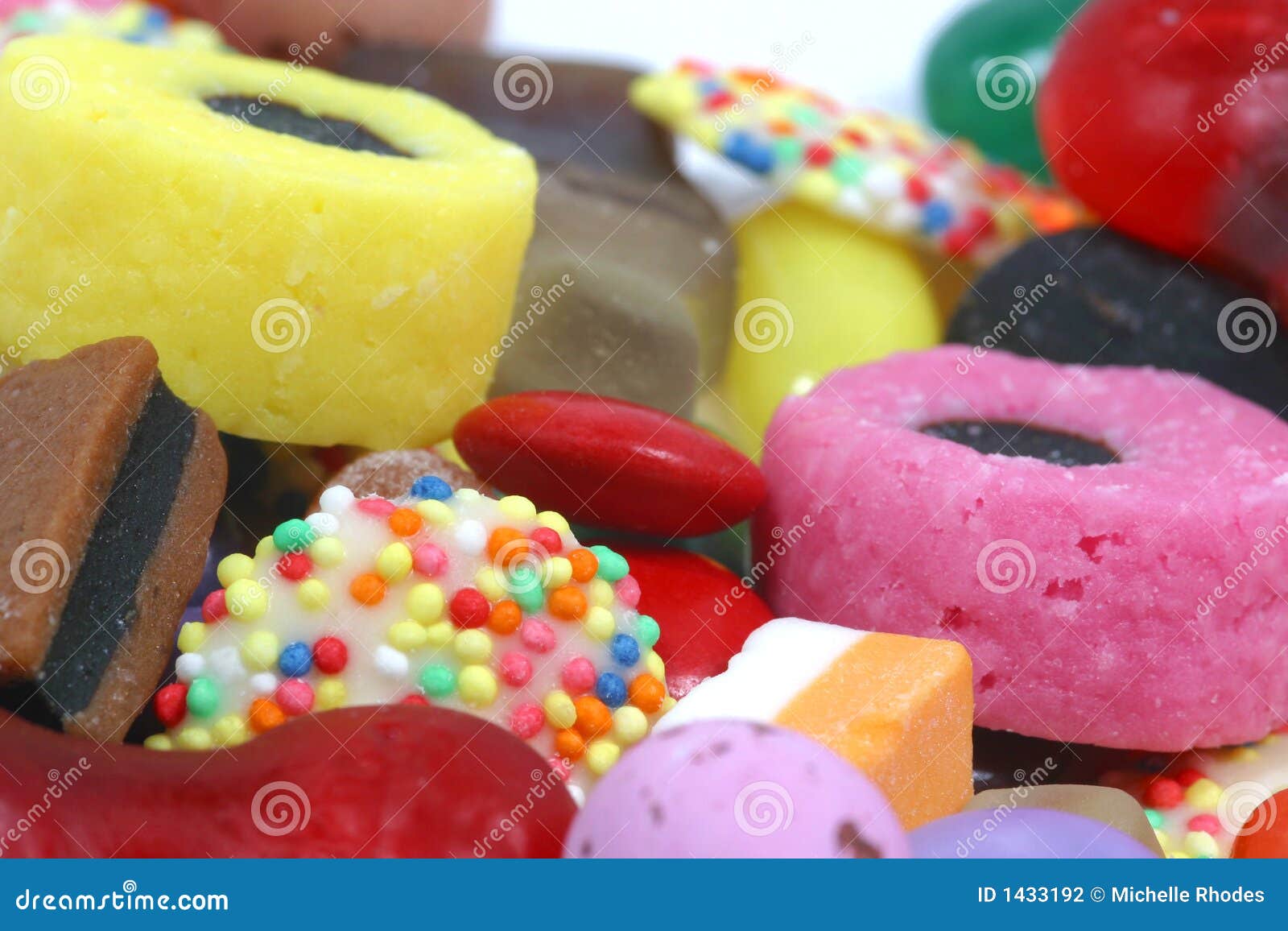 Sweets Close-up stock photo. Image of goodies, confection - 1433192