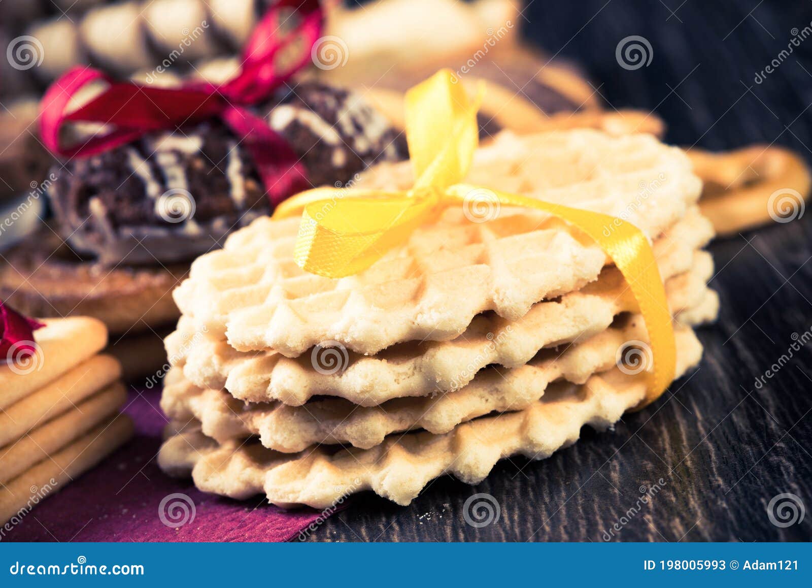 Sweets for coffee break stock image. Image of chocolate - 198005993