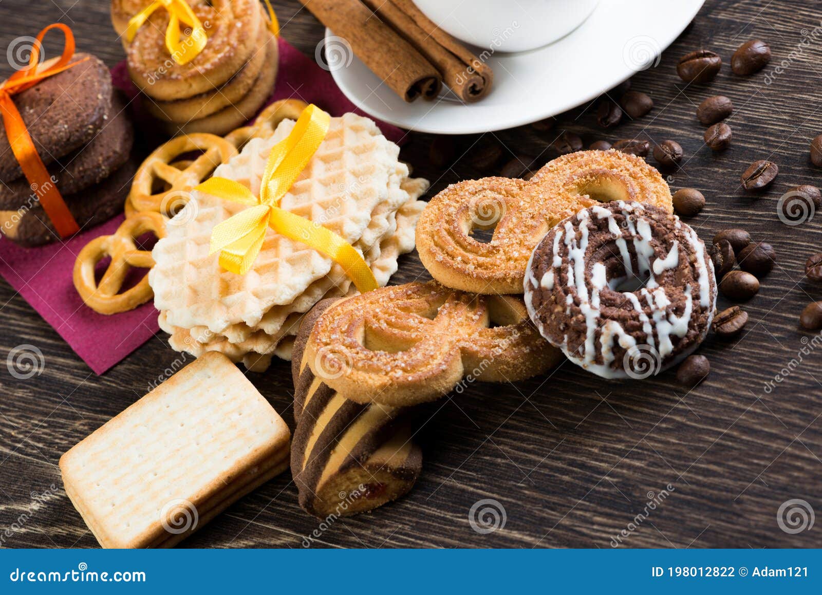 Sweets for coffee break stock photo. Image of cookies - 198012822