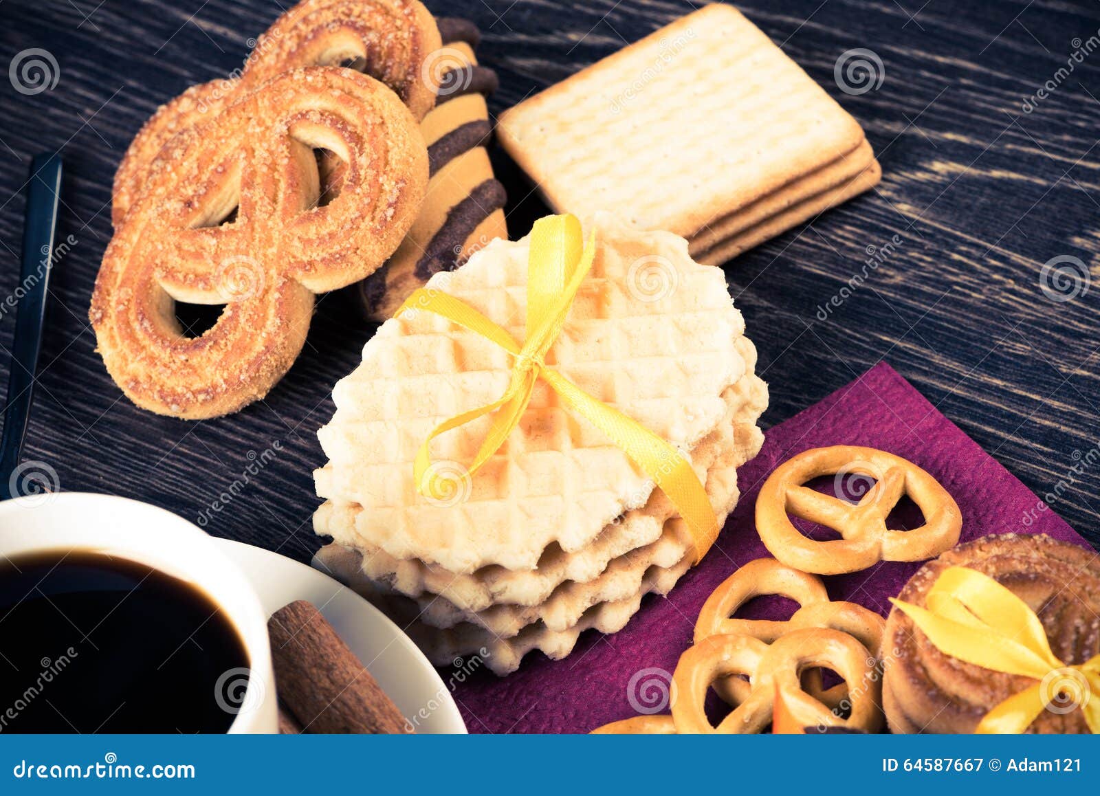 Sweets for coffee break stock image. Image of break, cookie - 64587667