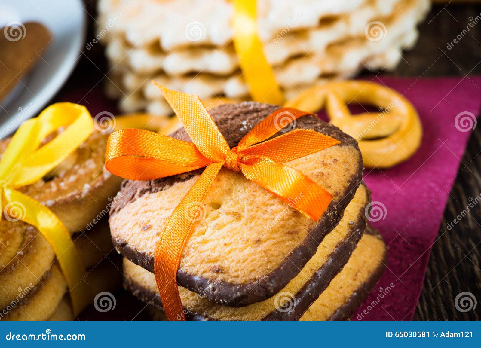 Sweets for coffee break stock image. Image of baked, cookies - 65030581