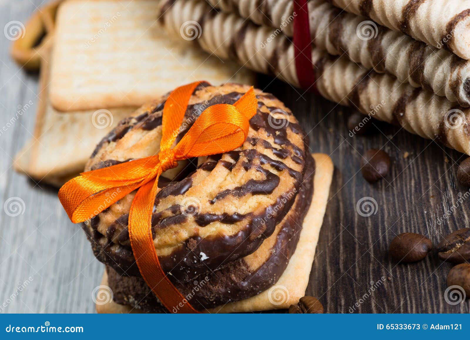 Sweets for coffee break stock image. Image of cookies - 65333673