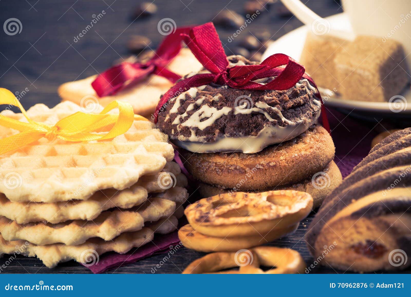Sweets for coffee break stock photo. Image of ginger - 70962876