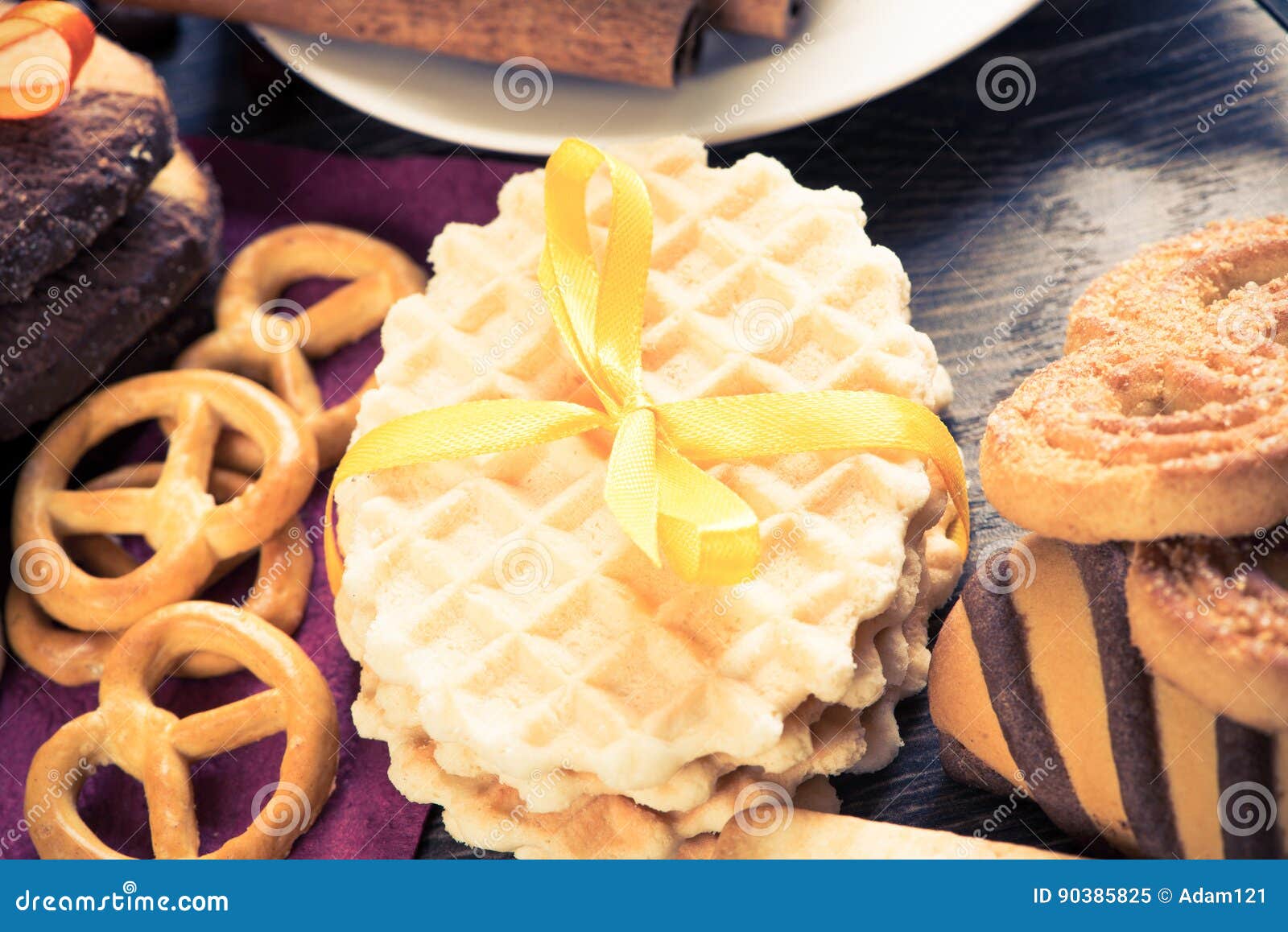 Sweets for coffee break stock image. Image of cookie - 90385825