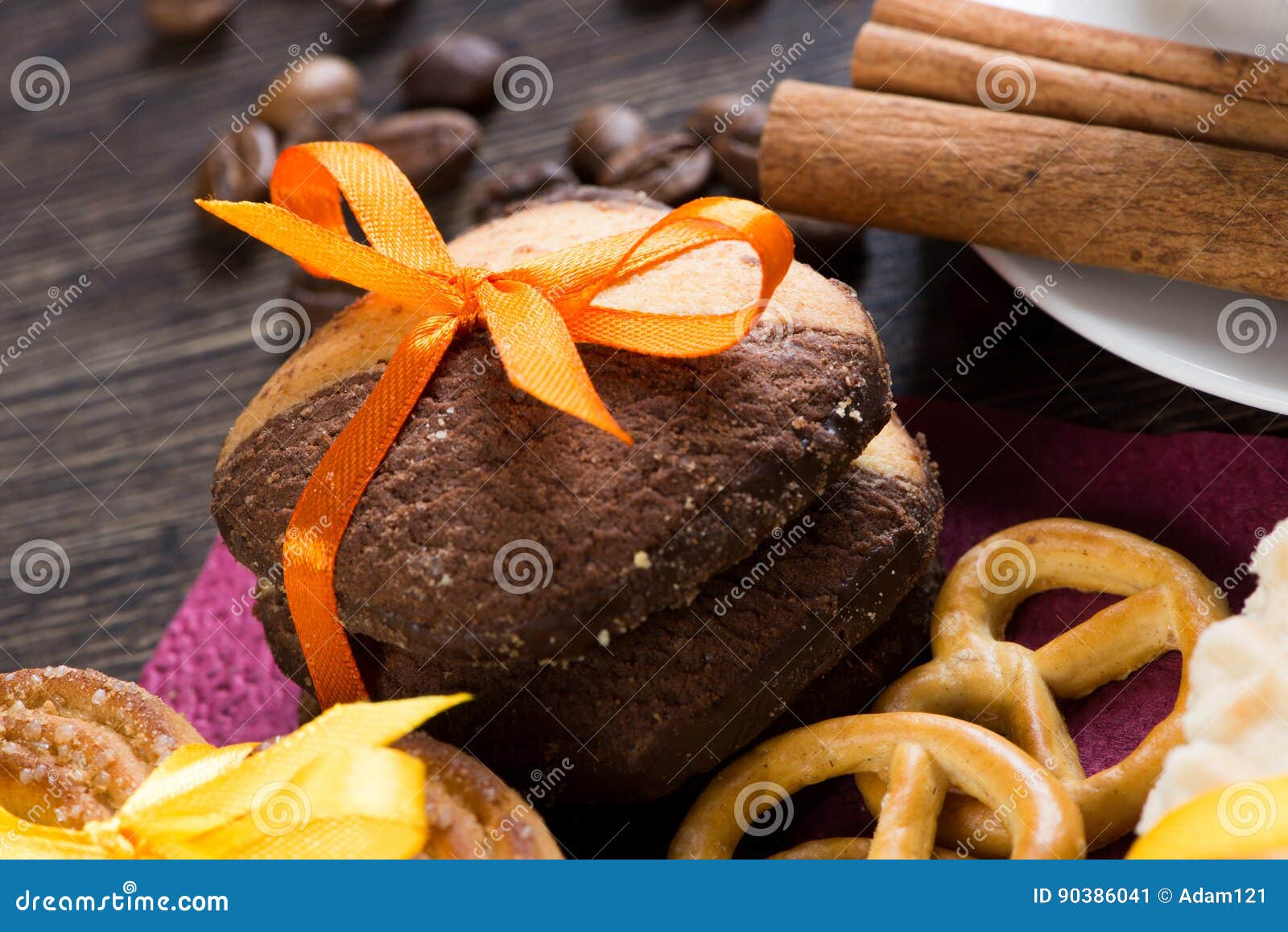 Sweets for coffee break stock image. Image of meal, appetizing - 90386041