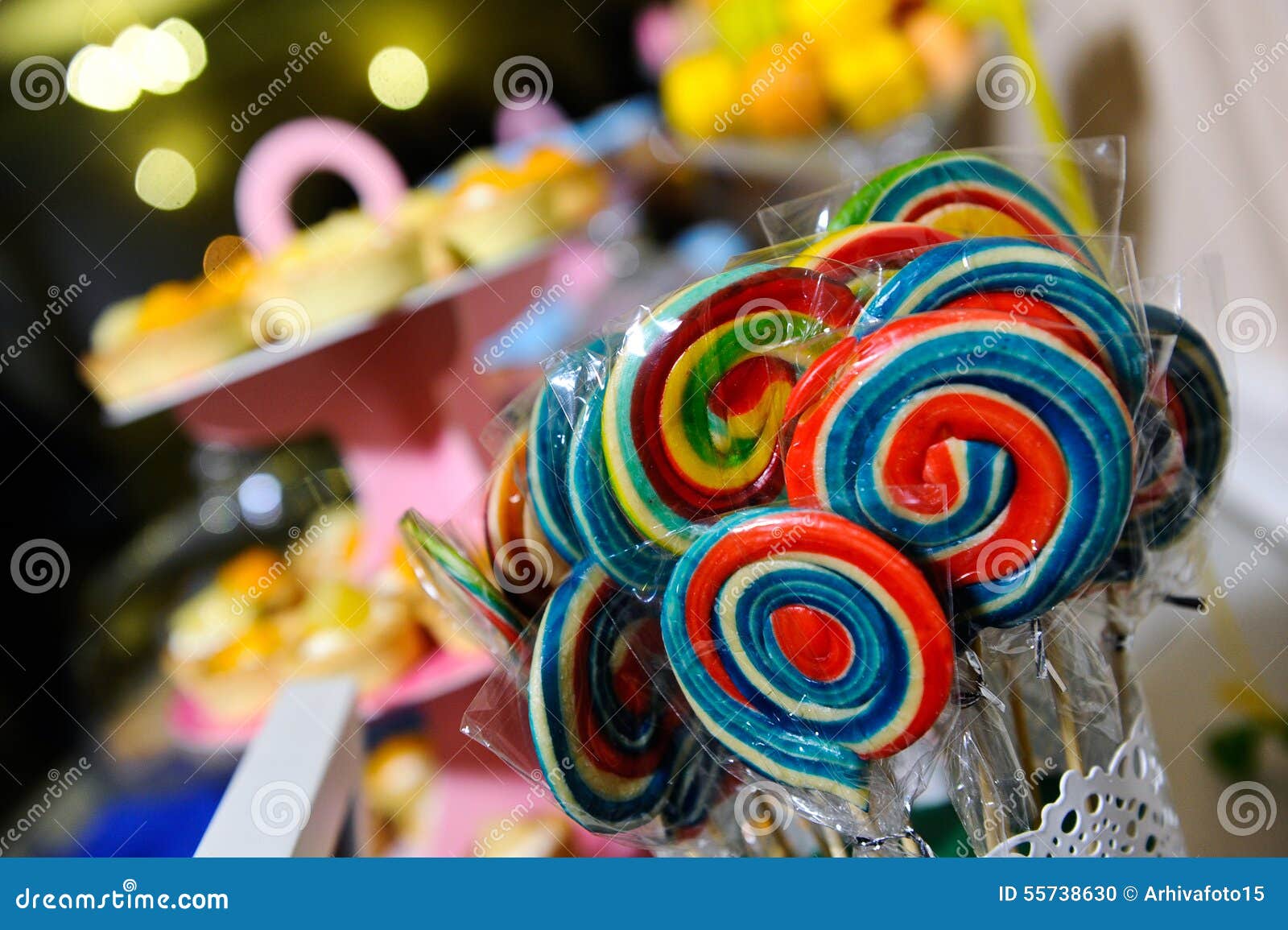 Sweets stock photo. Image of gourmet, colorful, table - 55738630