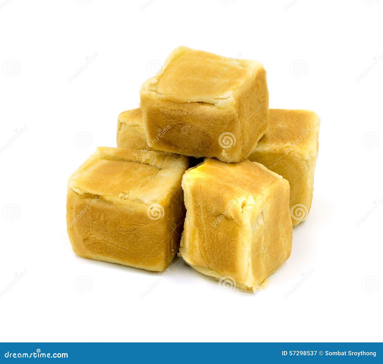 Sweets Dice on White Background. Stock Image - Image of diced, yellow ...