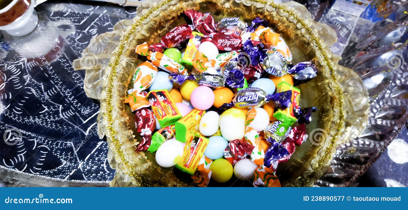 Sweets of Different Sizes and Colors for Celebrations Editorial ...