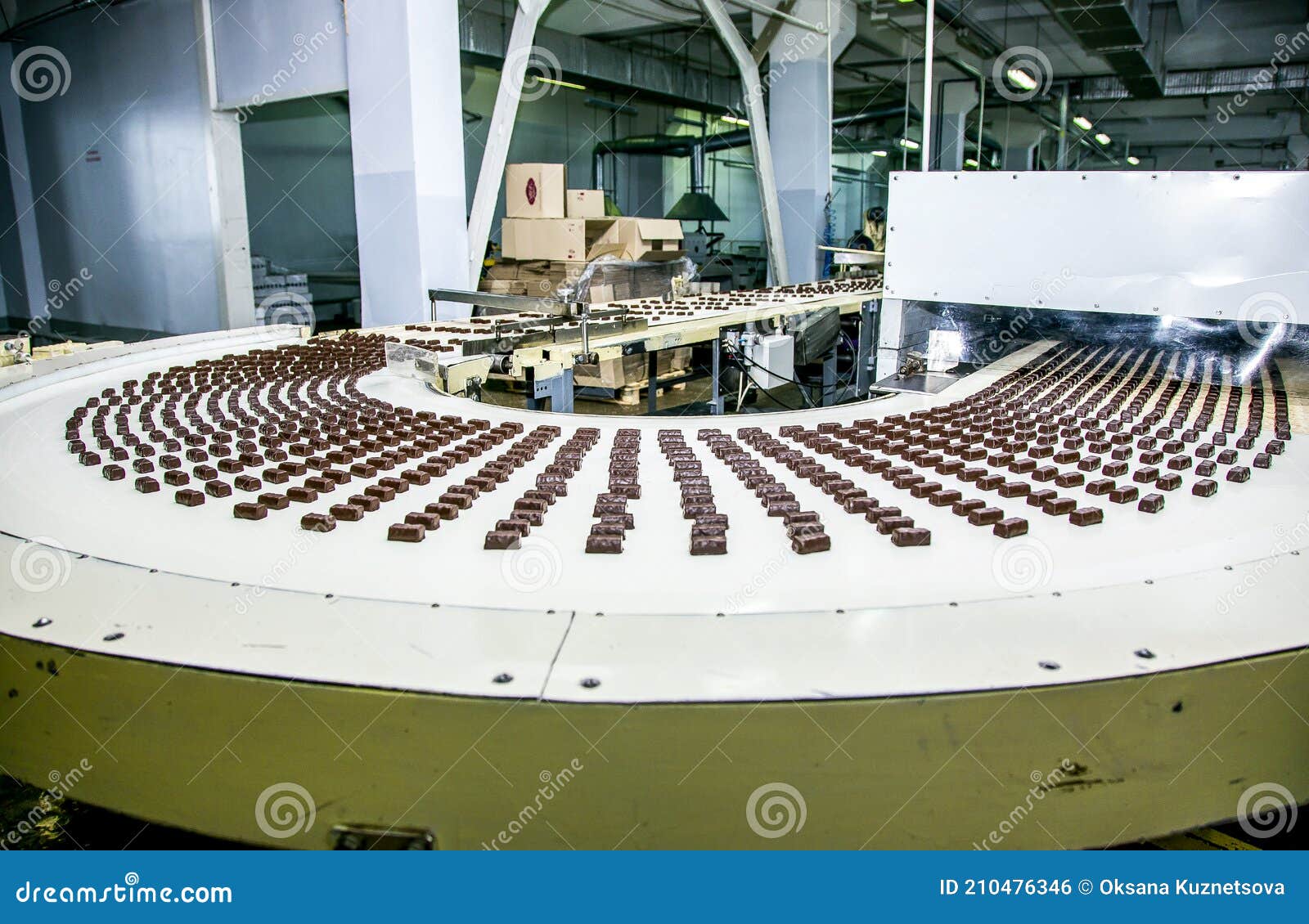 Sweets Factory. Sweets Production Process Stock Photo - Image of ...