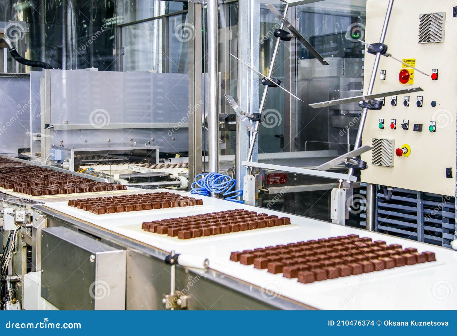 Sweets Factory. Sweets Production Process Stock Photo - Image of ...