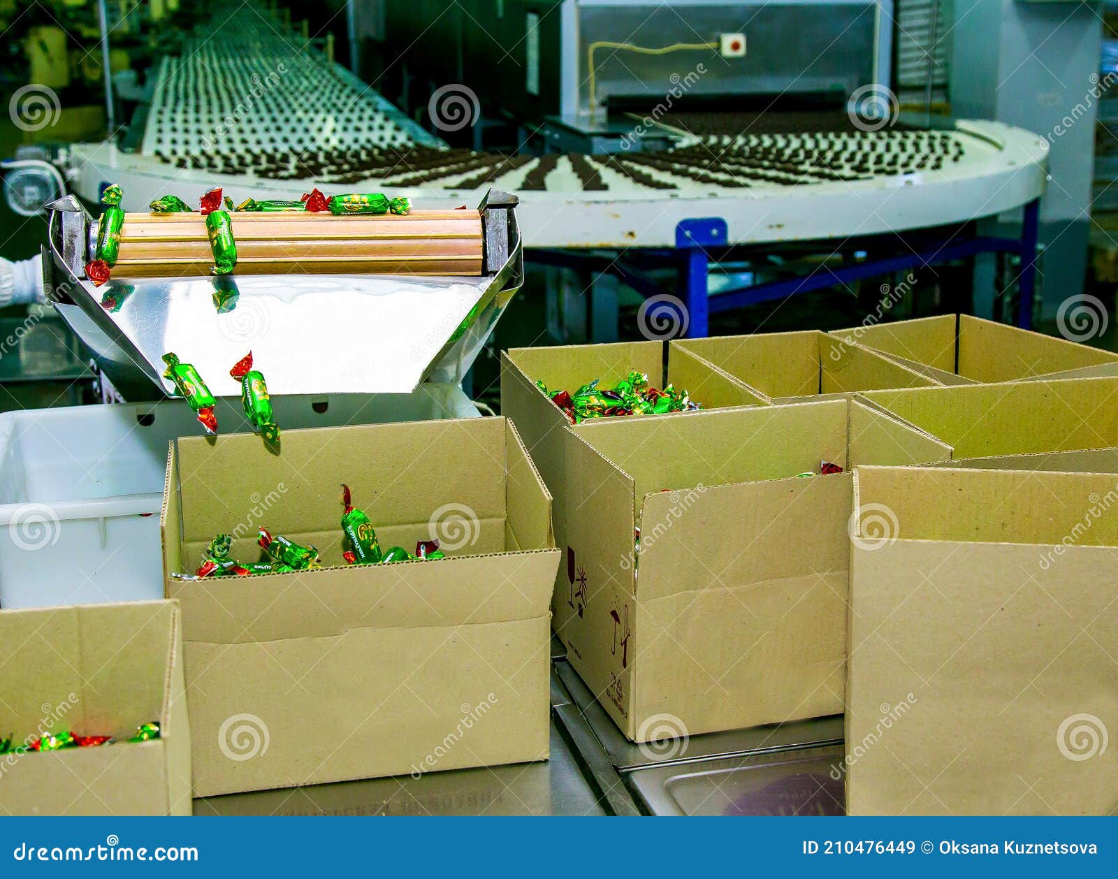 Sweets Factory. Sweets Production Process Stock Image - Image of ...