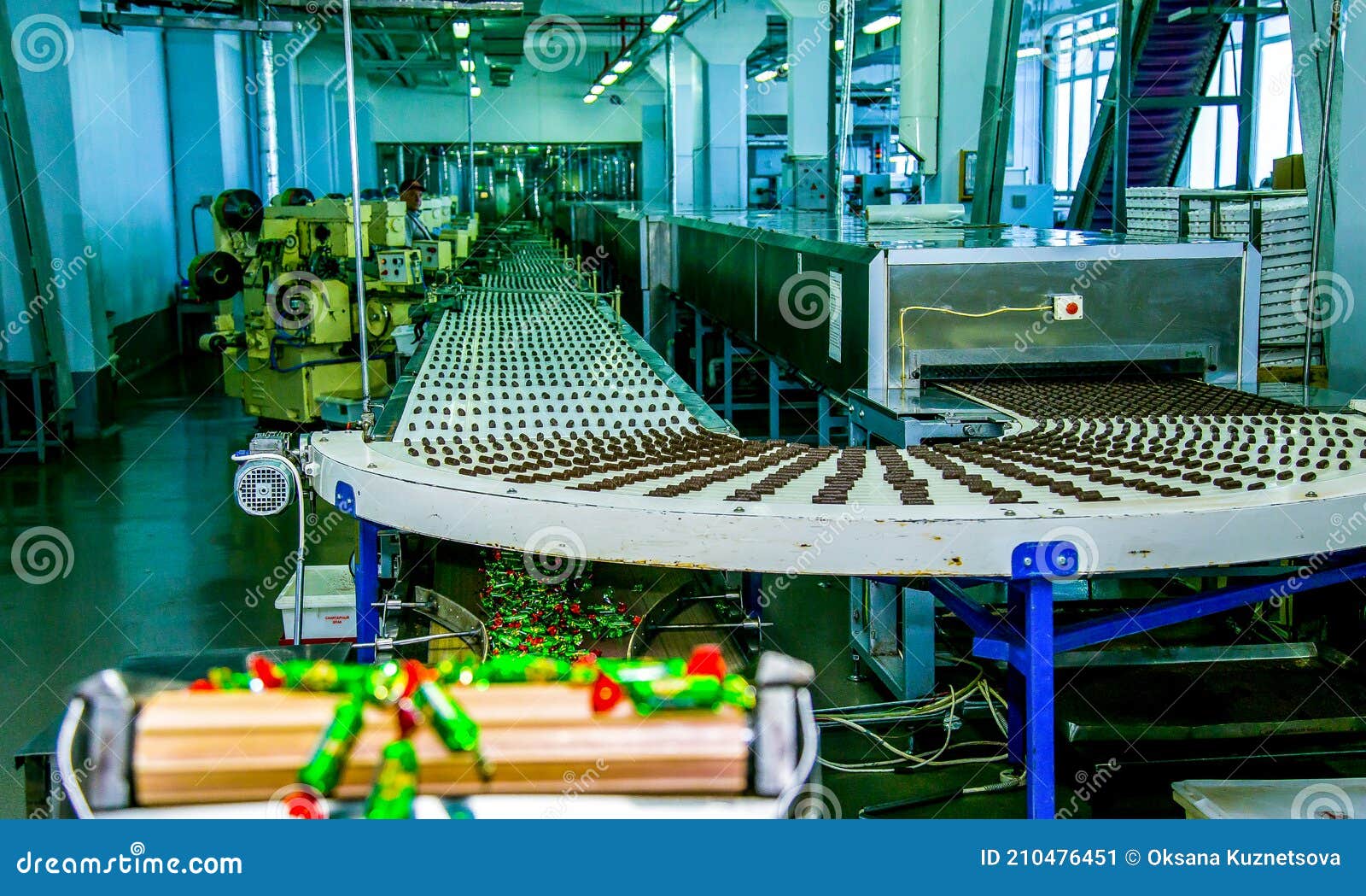 Sweets Factory. Sweets Production Process Stock Image - Image of ...