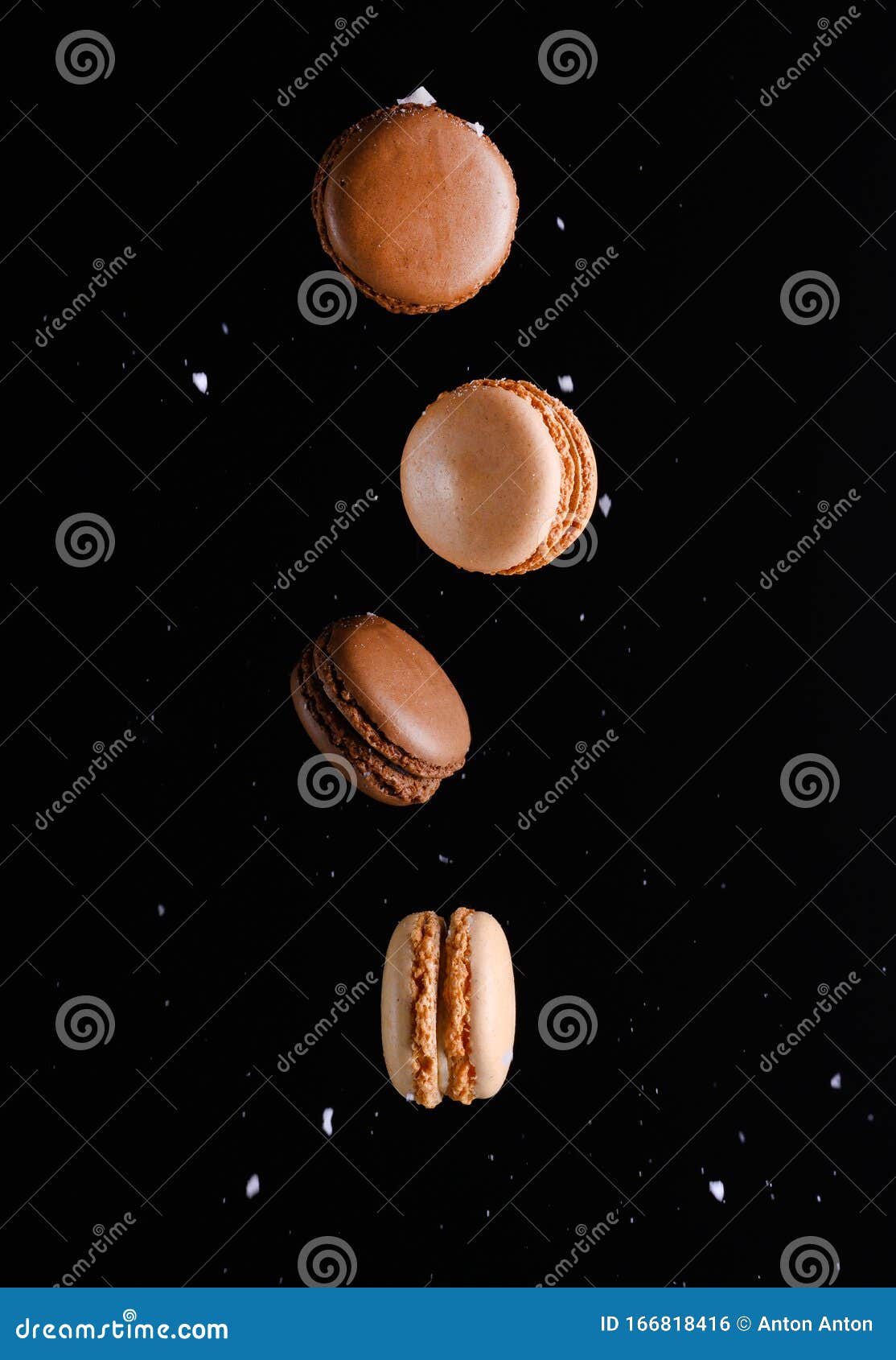 Sweets and Sweets, French Macaroons, Falling with Coconut. Freezing in ...