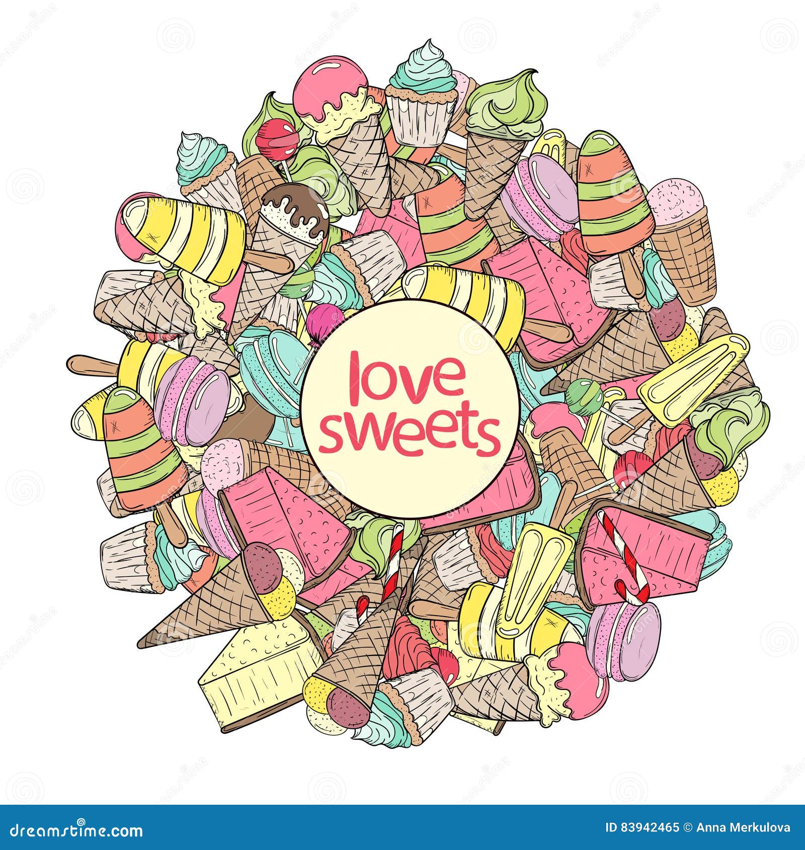 Sweets Cartoon Vector | CartoonDealer.com #83942465