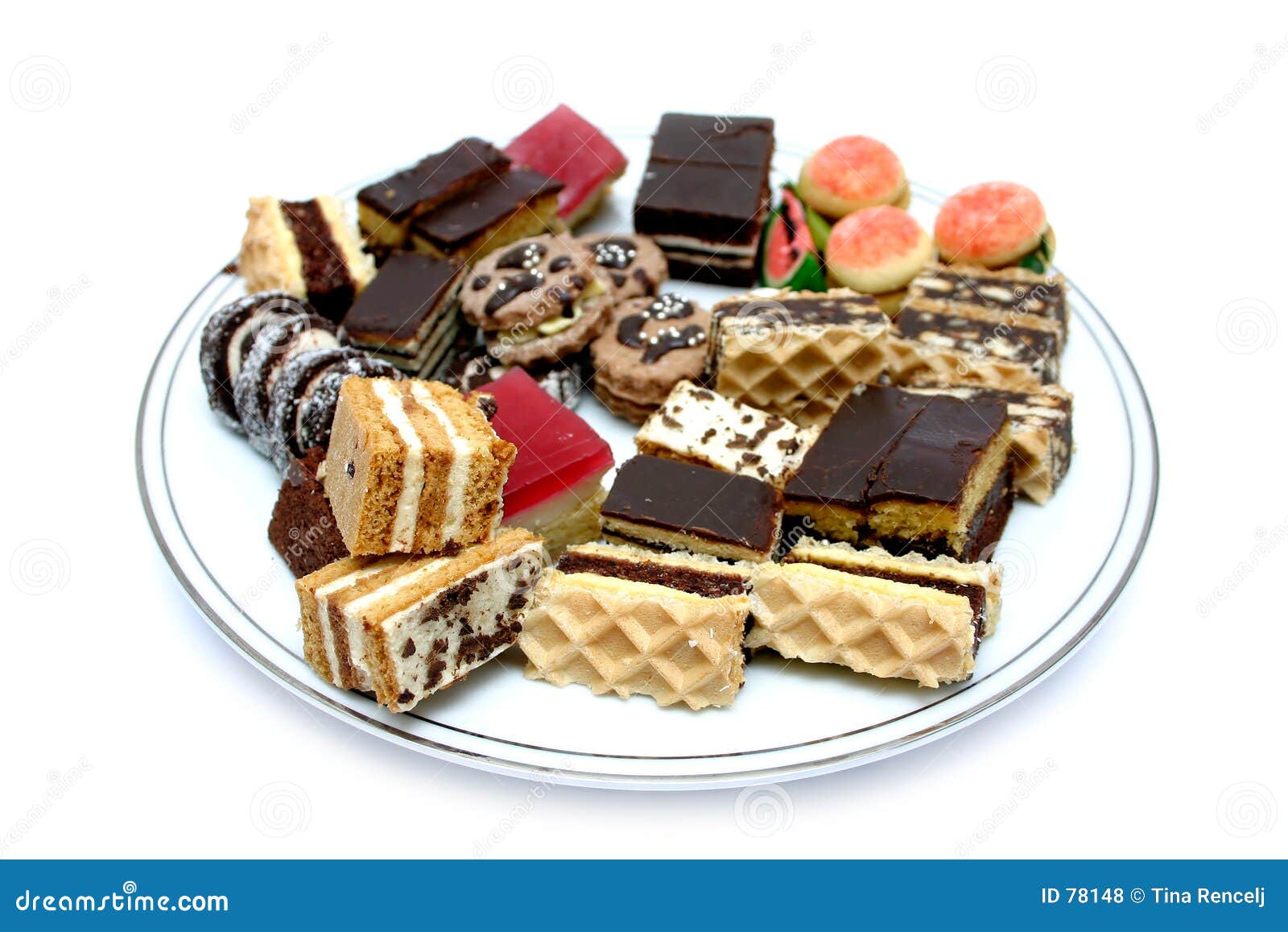 Sweets II stock photo. Image of dish, bake, cream, setting - 78148